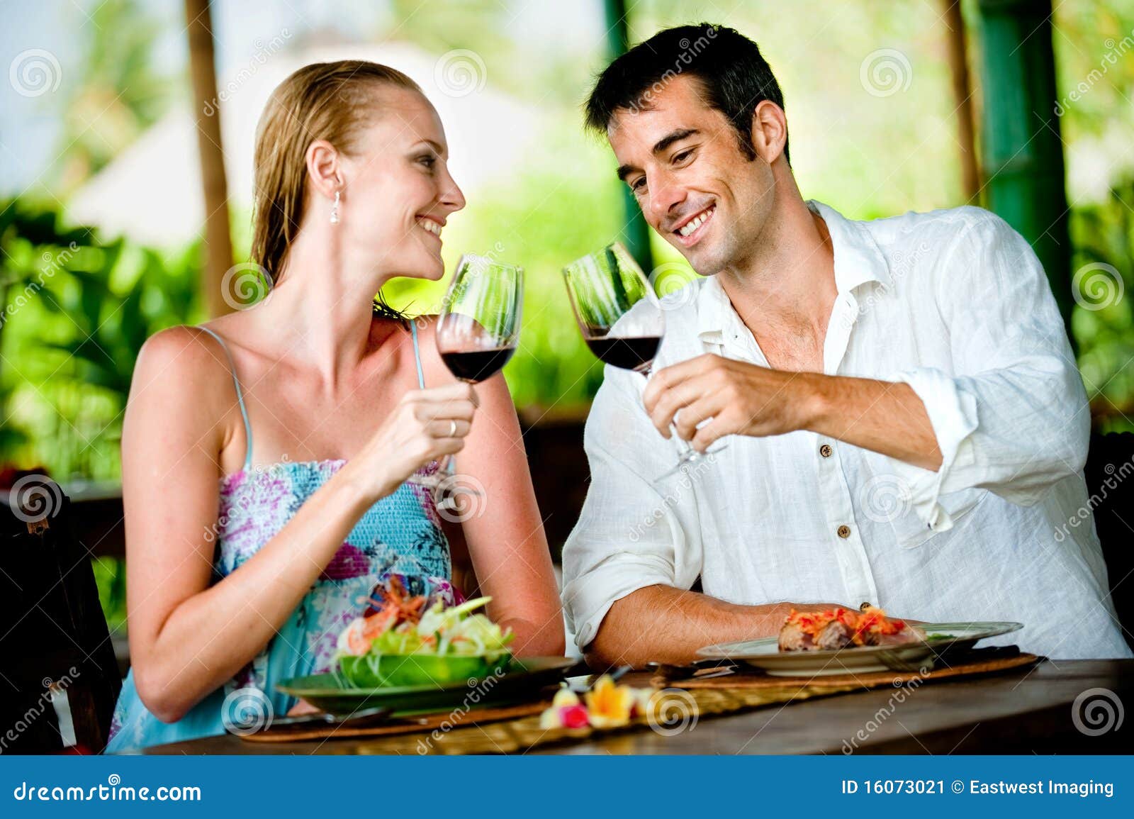 Couple Dining stock image. Image of confident, slim, couple - 16073021
