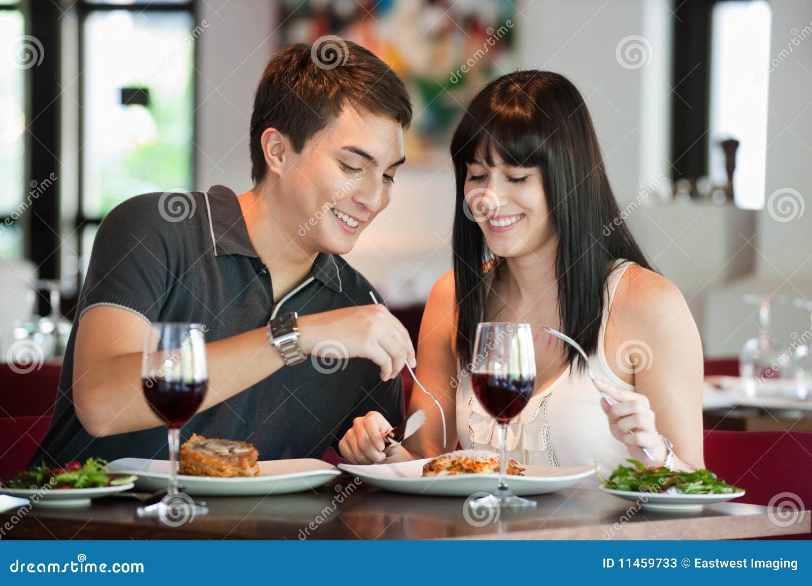 Couple Dining Together stock image. Image of beautiful - 11459733