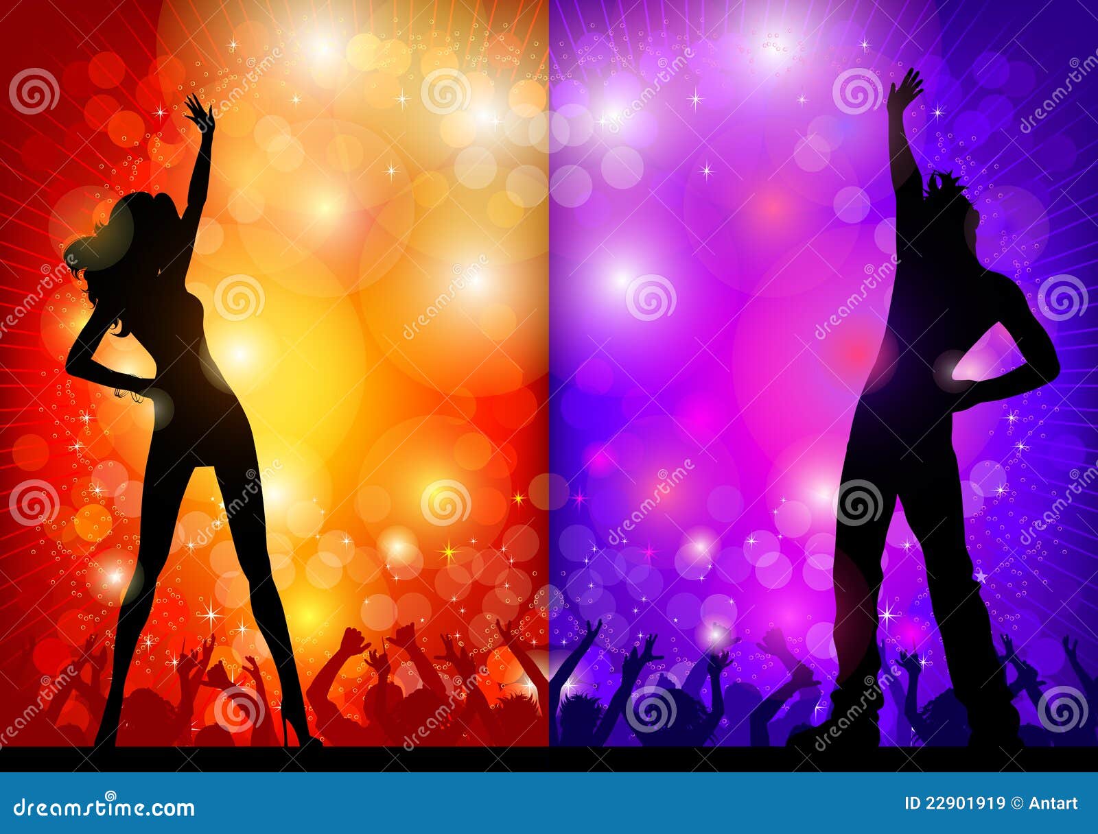 Couple on disco stock vector. Illustration of energy - 22901919