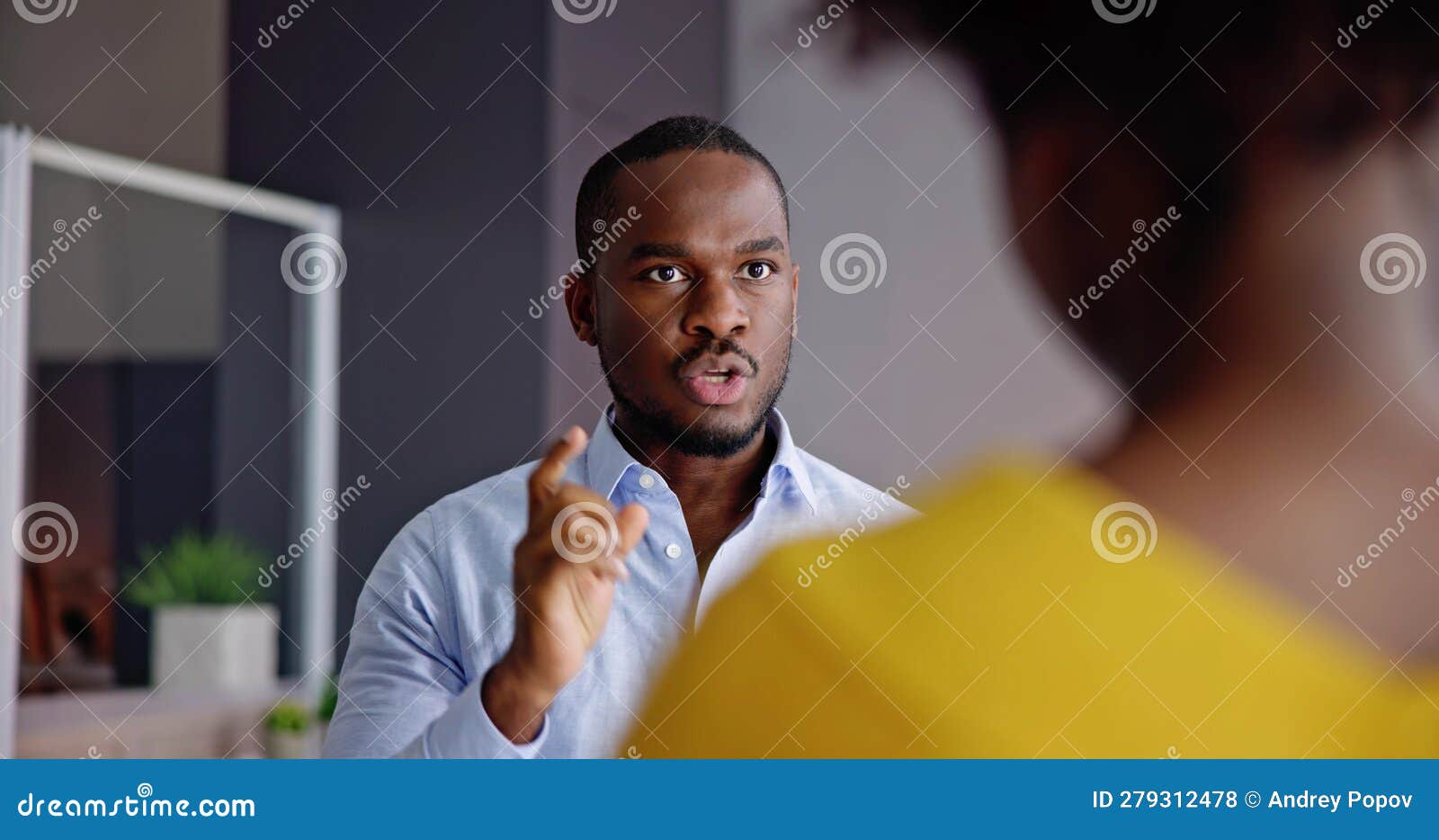 Couple Discussing Problems at Home Stock Photo - Image of jeans, talk ...