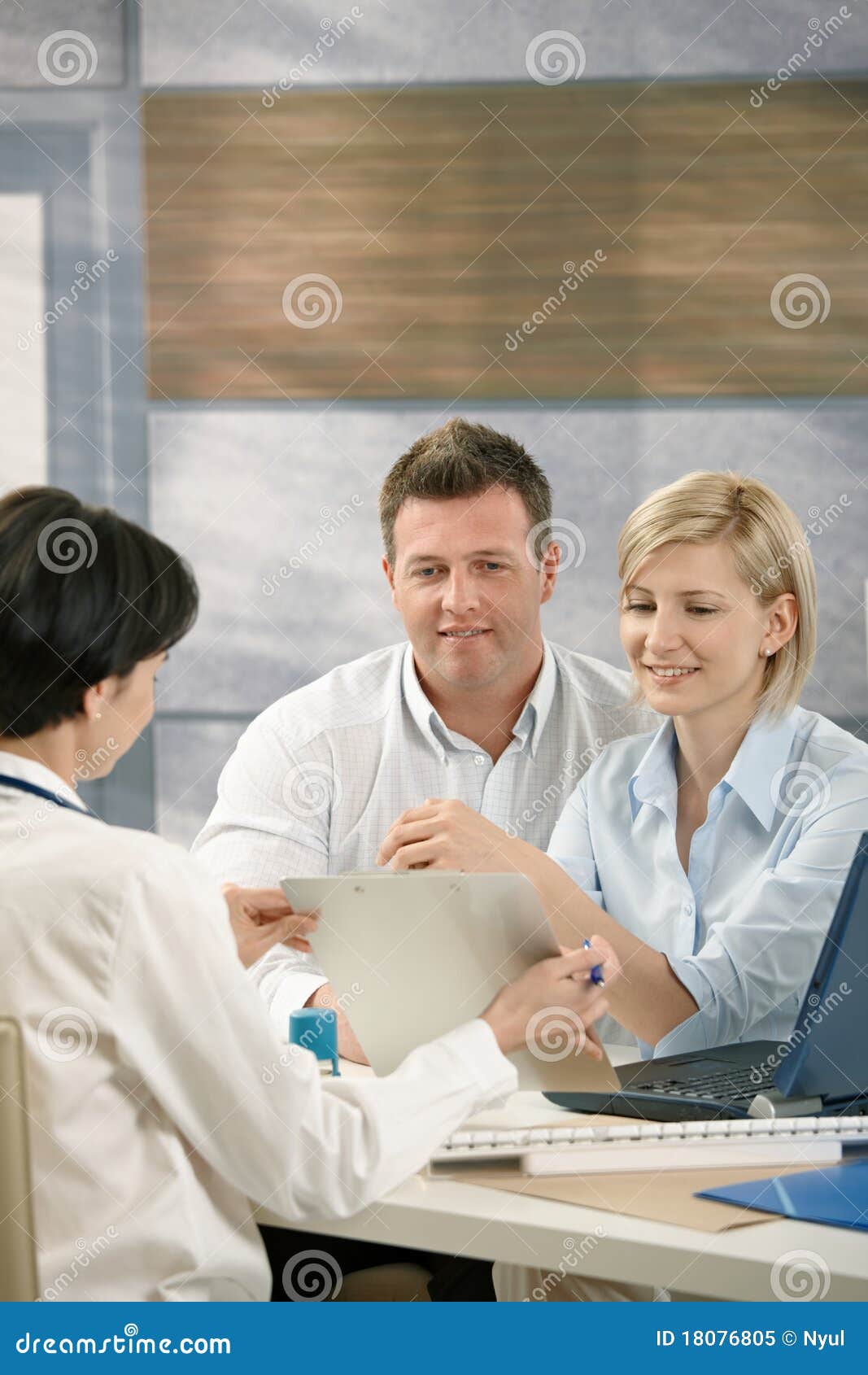 Couple Discussing Results with Physician Stock Image - Image of ...