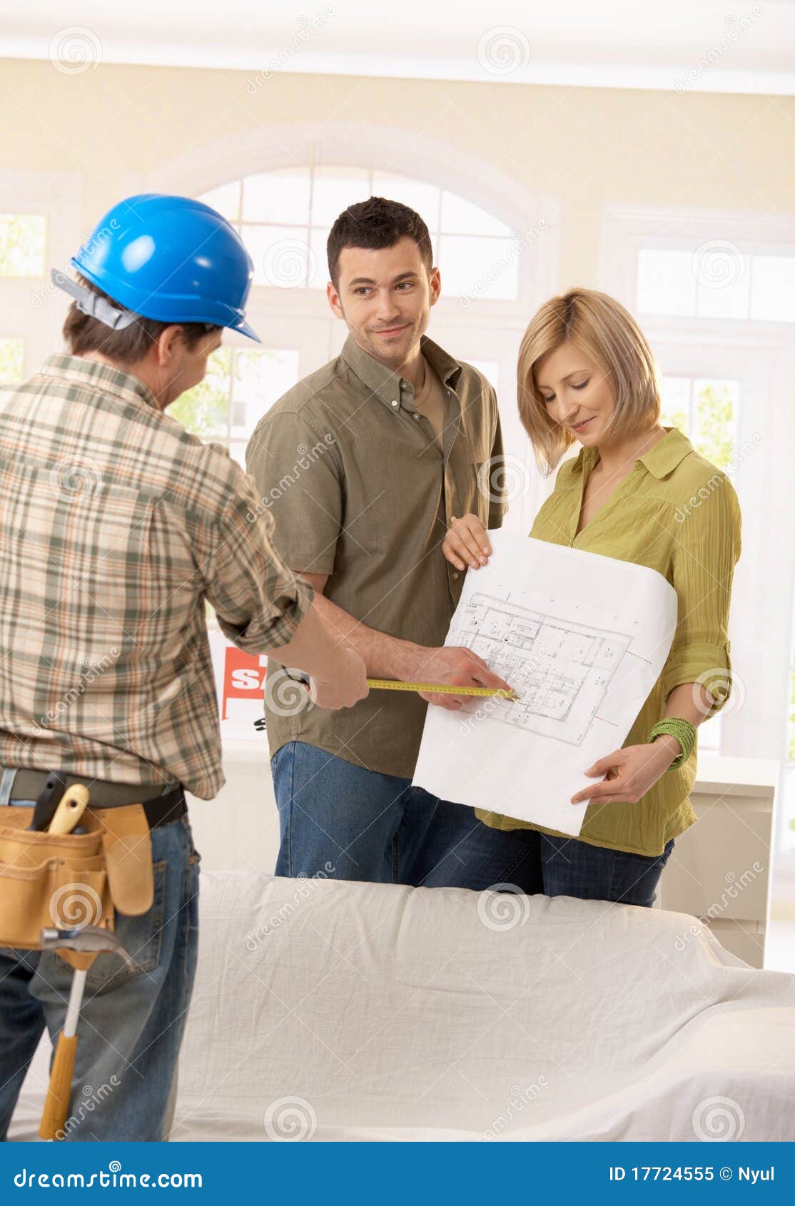 Couple Builder With Construction Tools Royalty-Free Stock Photo ...