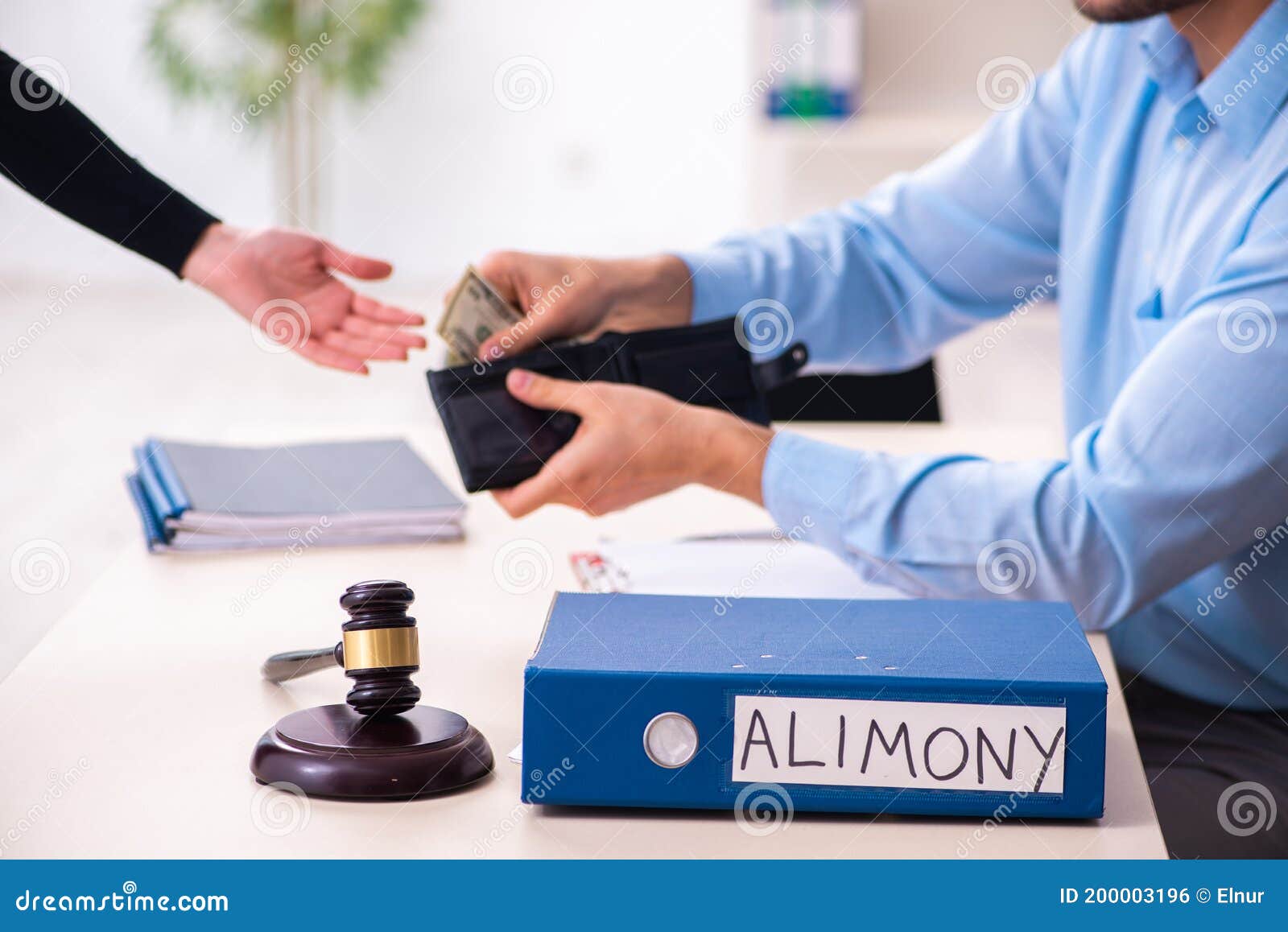 Young Couple Divorcing in Alimony Concept Stock Photo - Image of ...