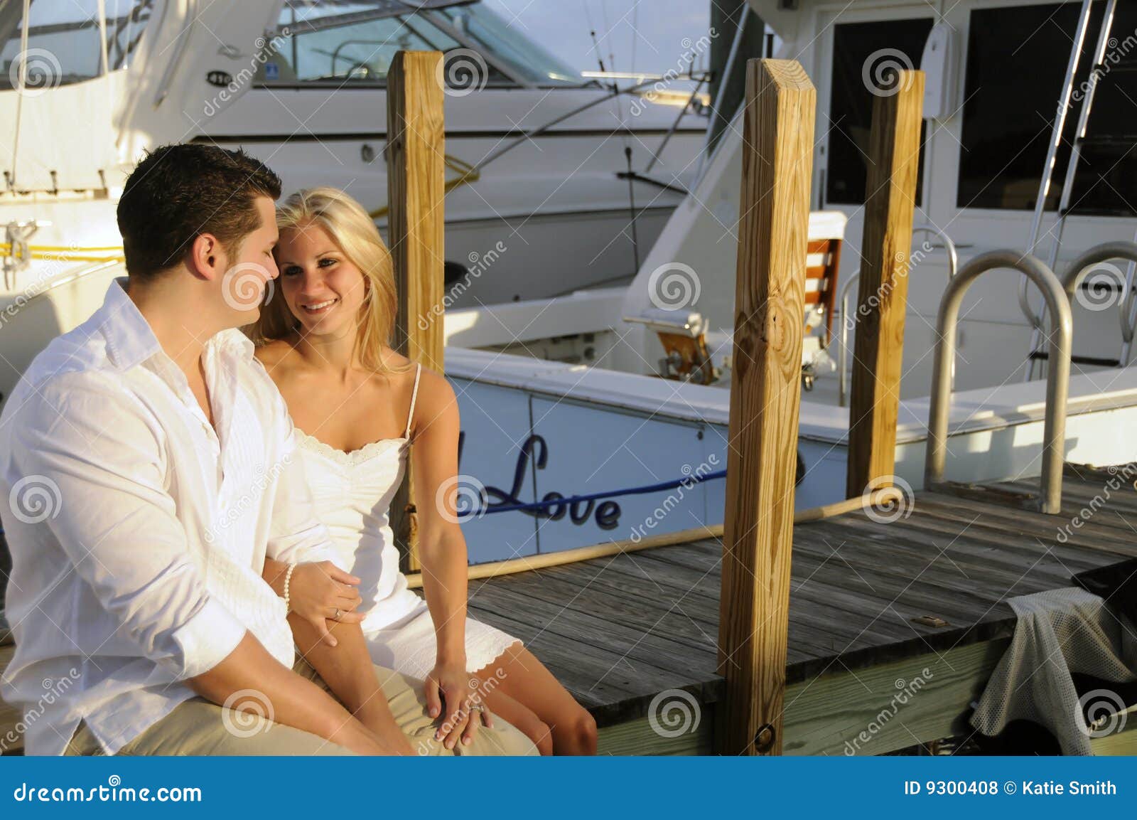 Couple on Dock 3 stock photo. Image of lifestyle, romantic - 9300408