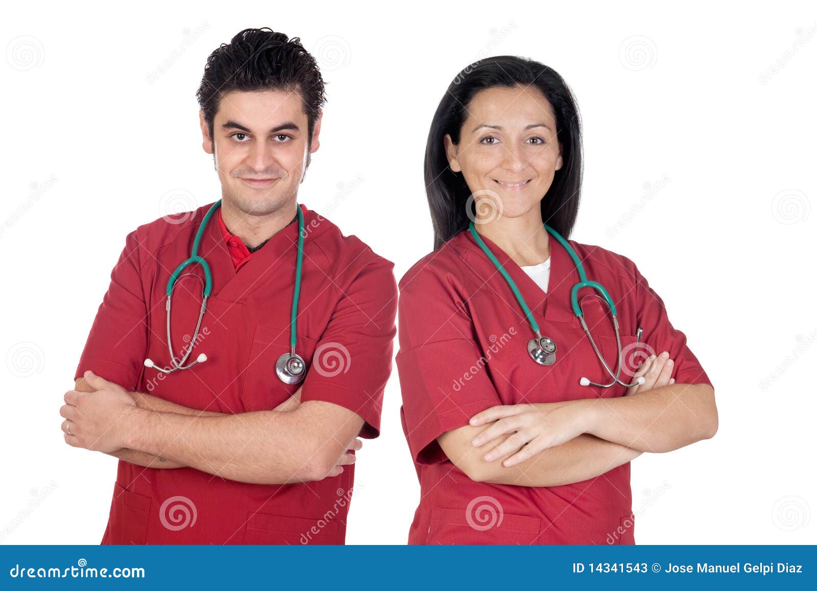 Couple of doctors stock image. Image of people, hospital - 14341543