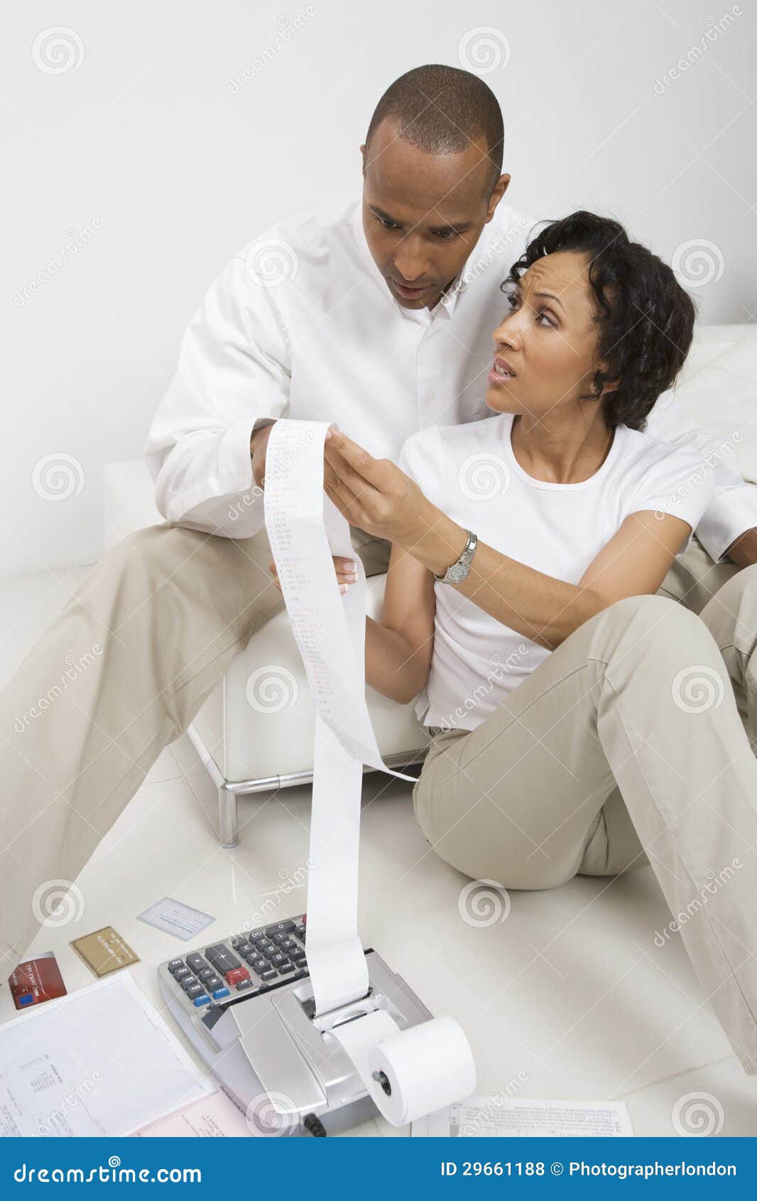 Couple Doing Bills stock photo. Image of economic, accounting - 29661188