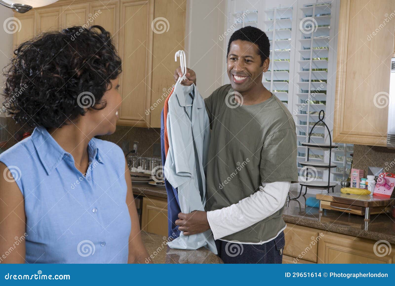 Couple Doing Household Chores Stock Photo - Image of american ...