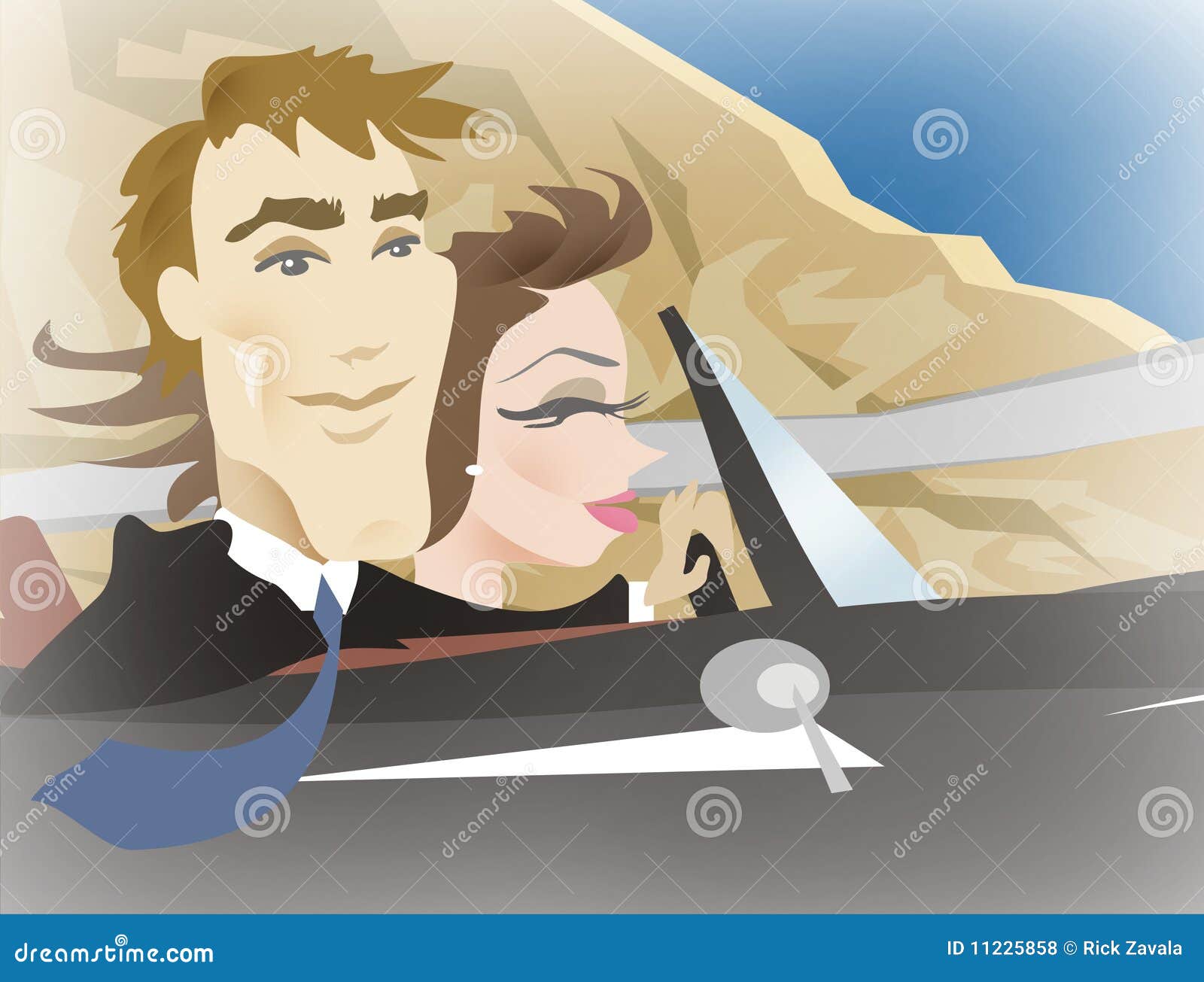 Couple Driving Speed Boat Silhouette Stock Photography | CartoonDealer ...