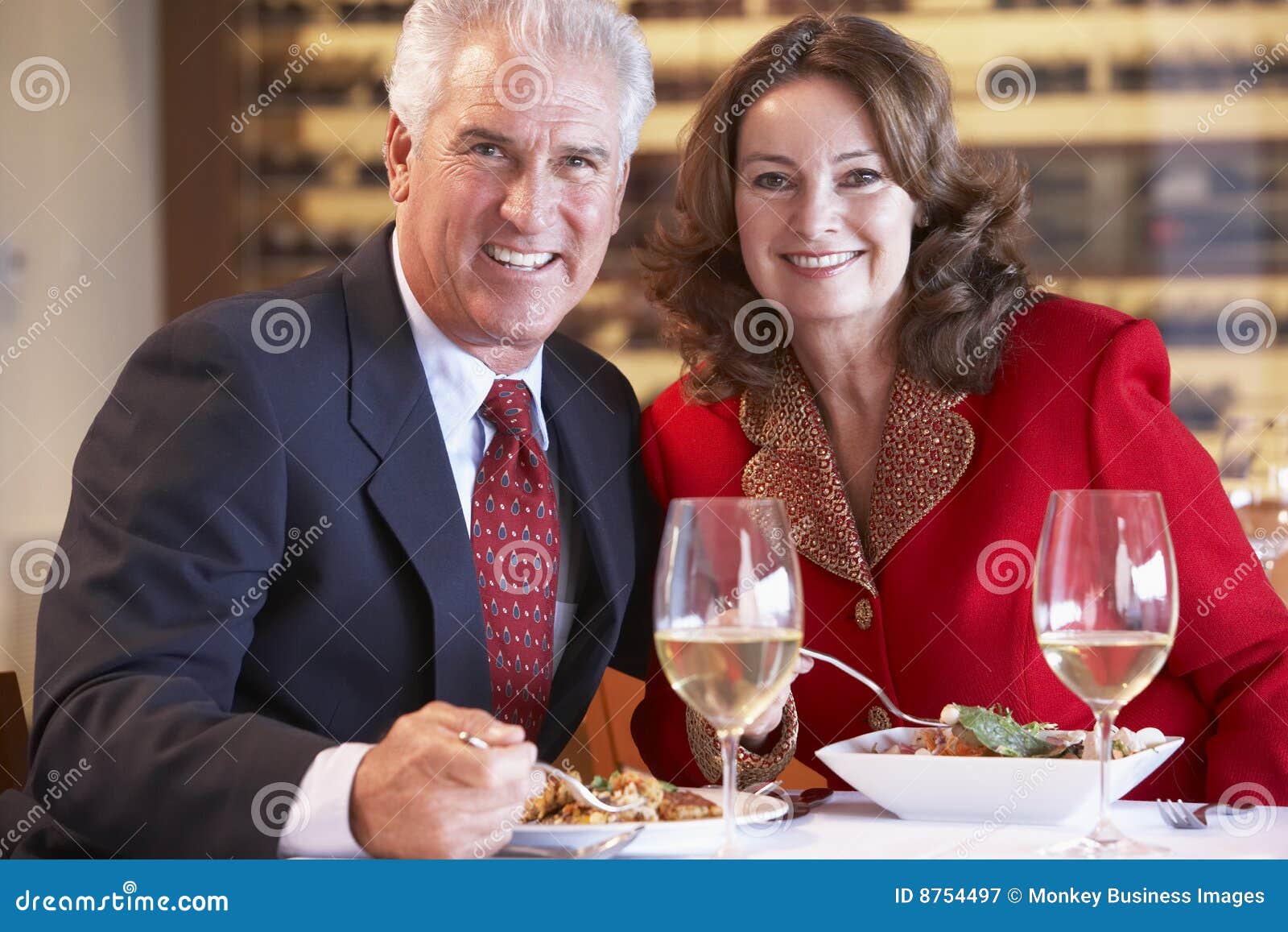 Couple Eating Dinner at a Restaurant Stock Image - Image of night ...