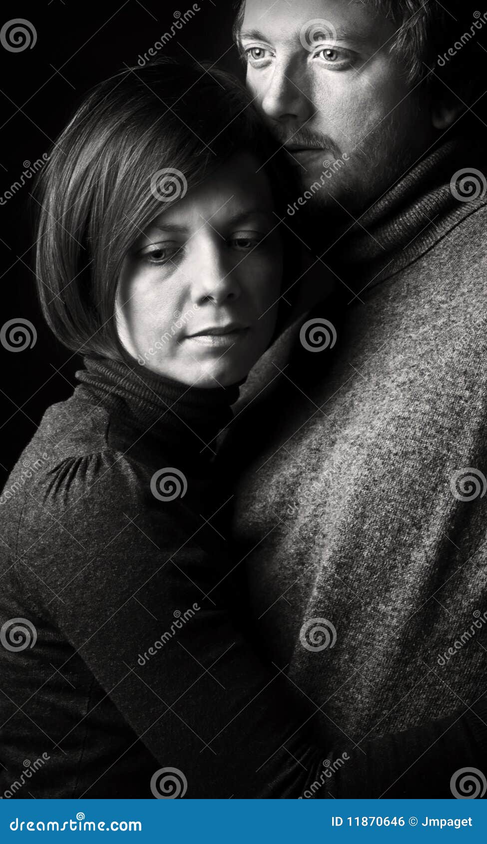 Couple Embracing stock photo. Image of thoughts, passion - 11870646