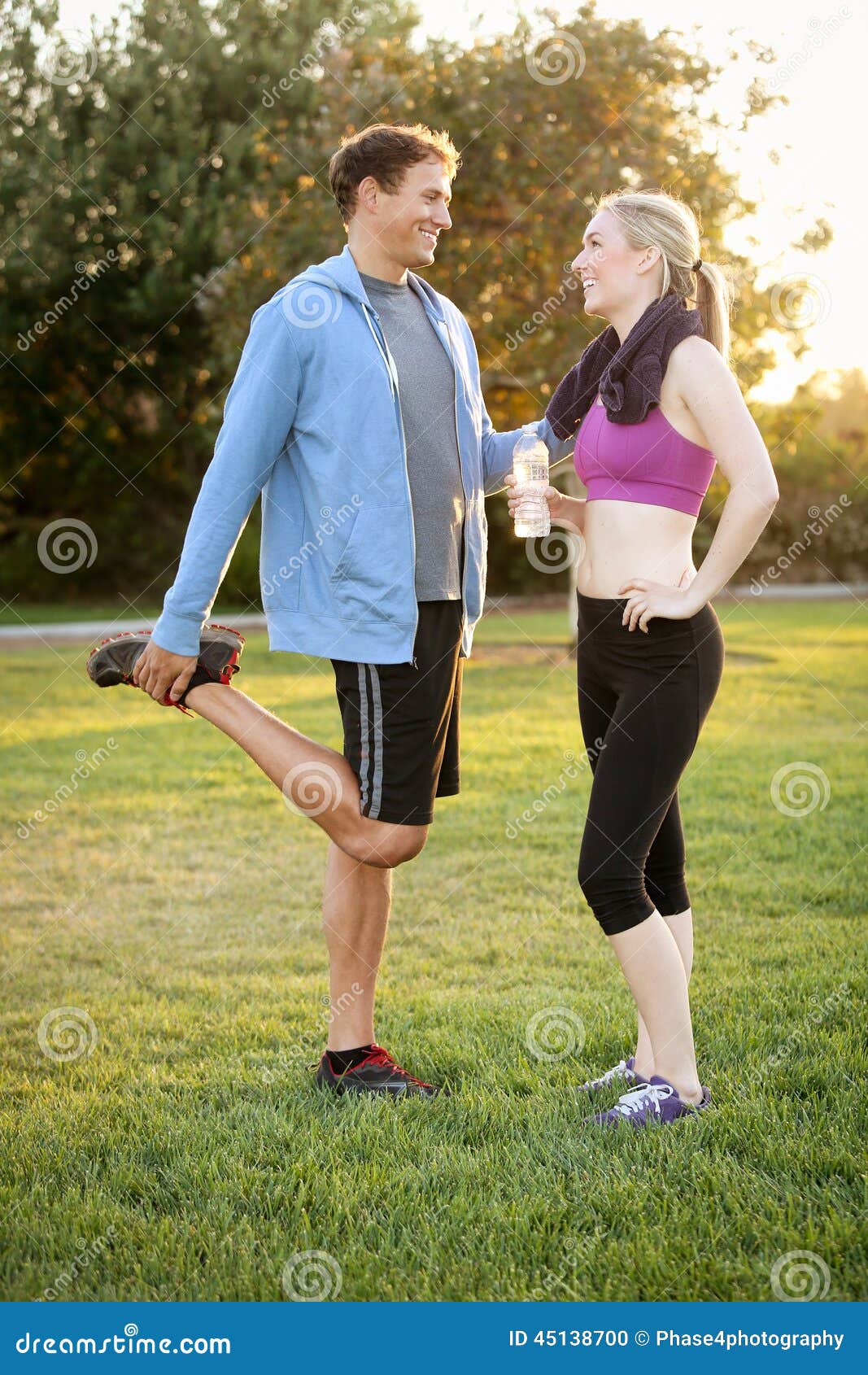 Couple exercising stock photo. Image of movement, speed - 45138700