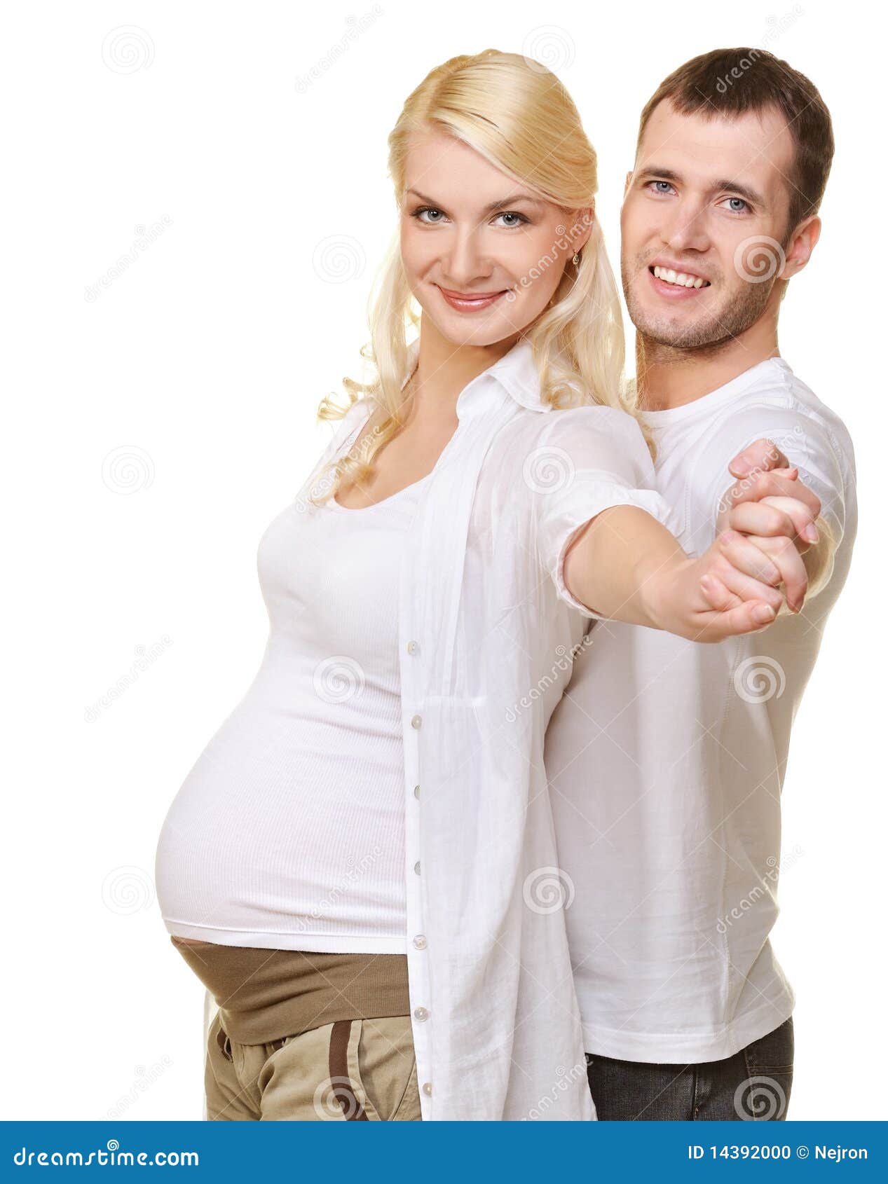 Couple expecting a baby stock photo. Image of birth, isolated - 14392000