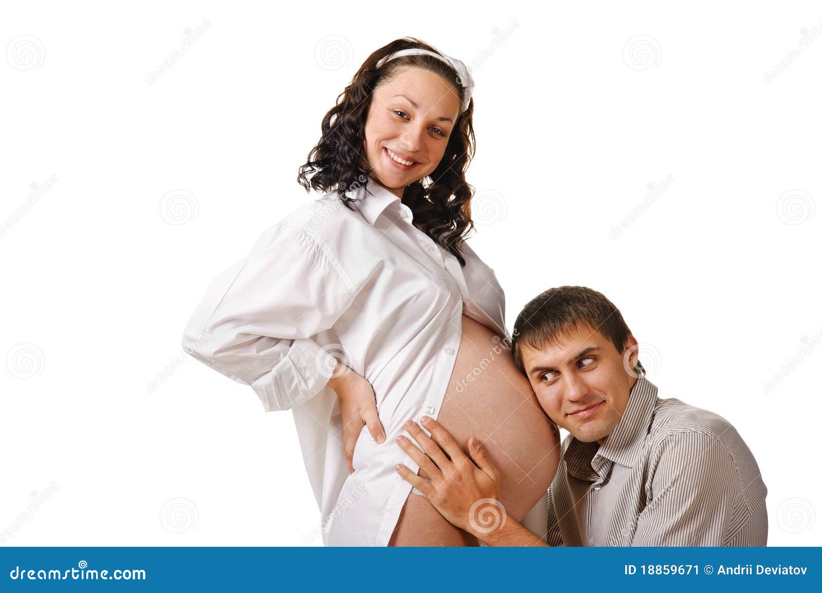 Couple expecting a baby stock image. Image of mother - 18859671