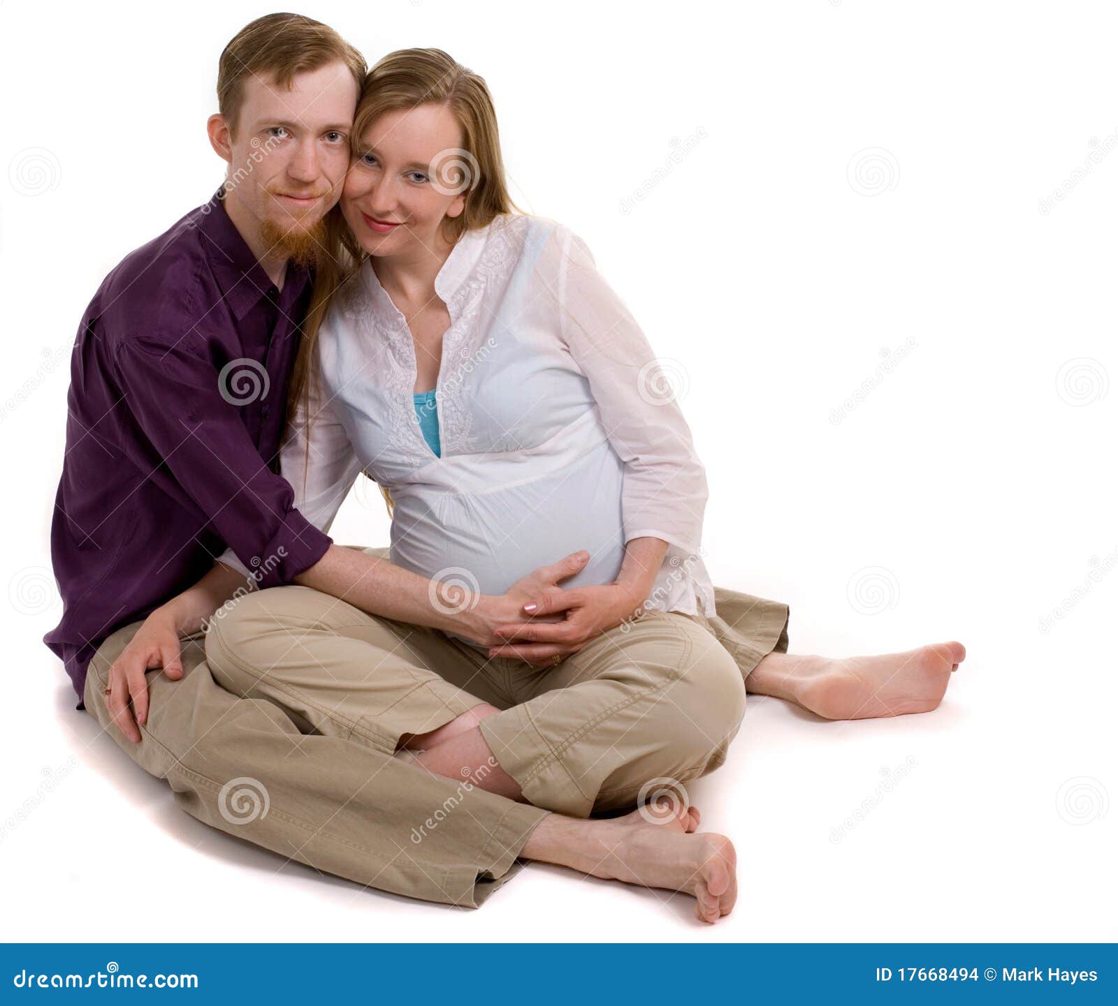 Couple Expecting First Baby Stock Photo - Image of studio, care: 17668494