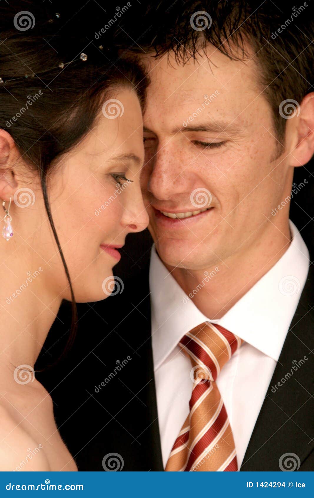 Couple Face stock photo. Image of dress, face, brunette - 1424294
