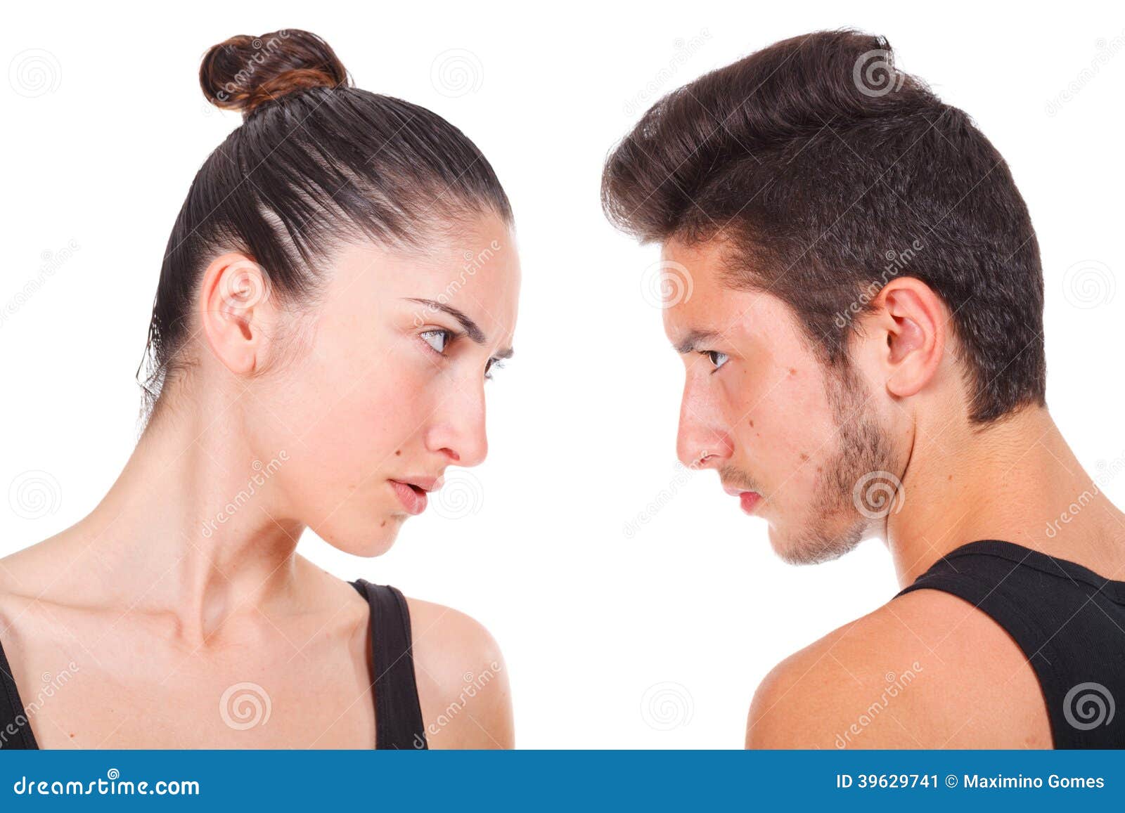 Couple face to face stock image. Image of boyfriend, adult - 39629741