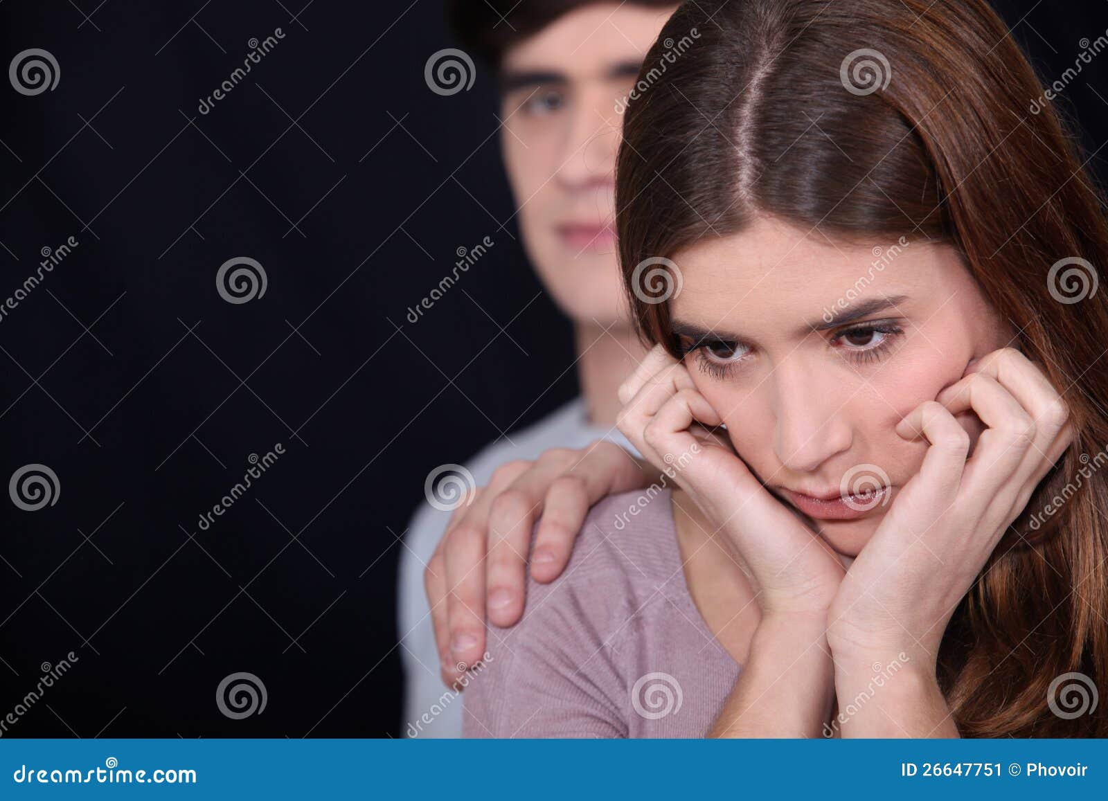 Couple falling-out stock image. Image of pretty, fight - 26647751