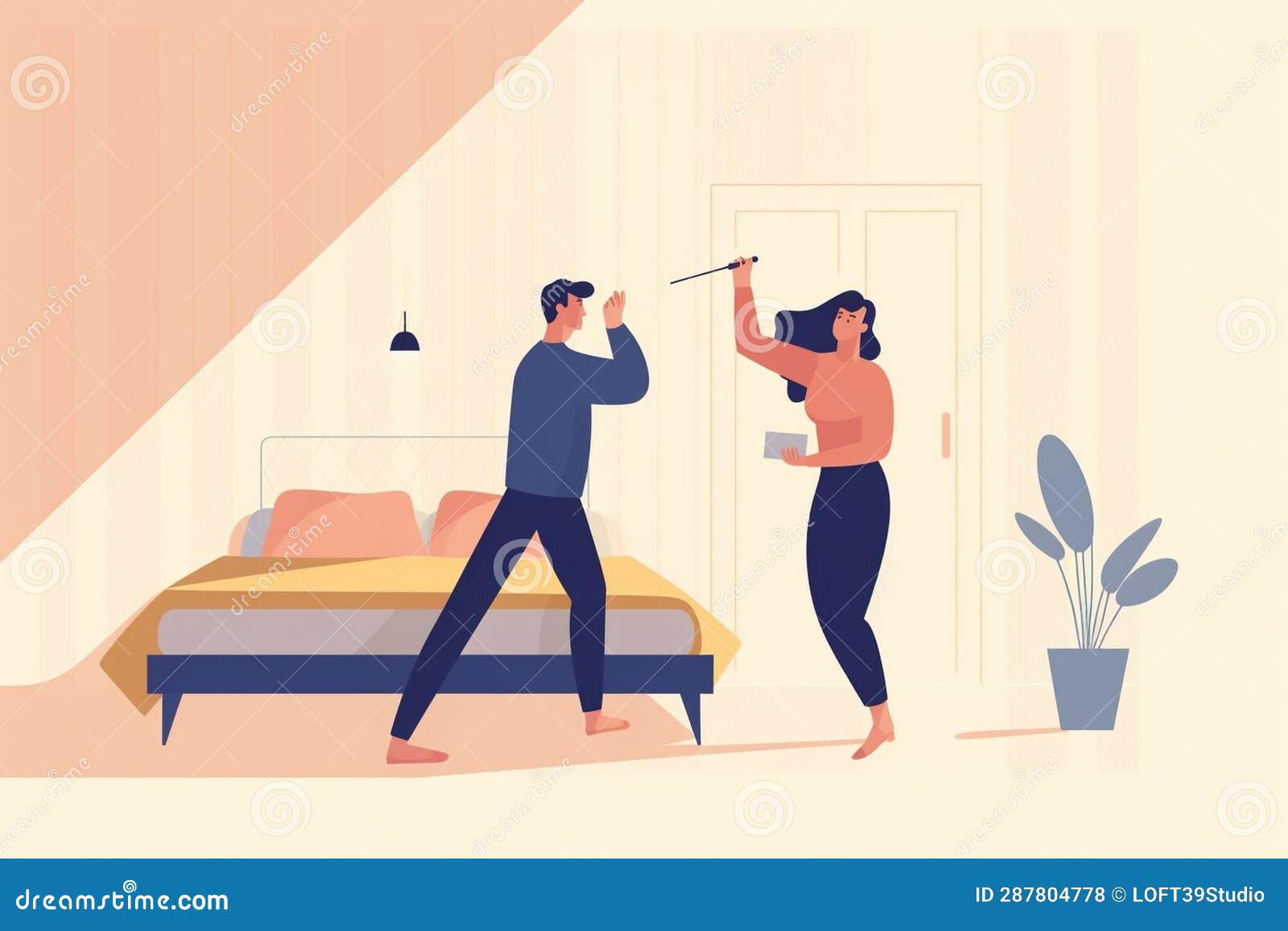 Couple_fight_at_home_Couple_problems_concept_1690505700226_1 Stock ...