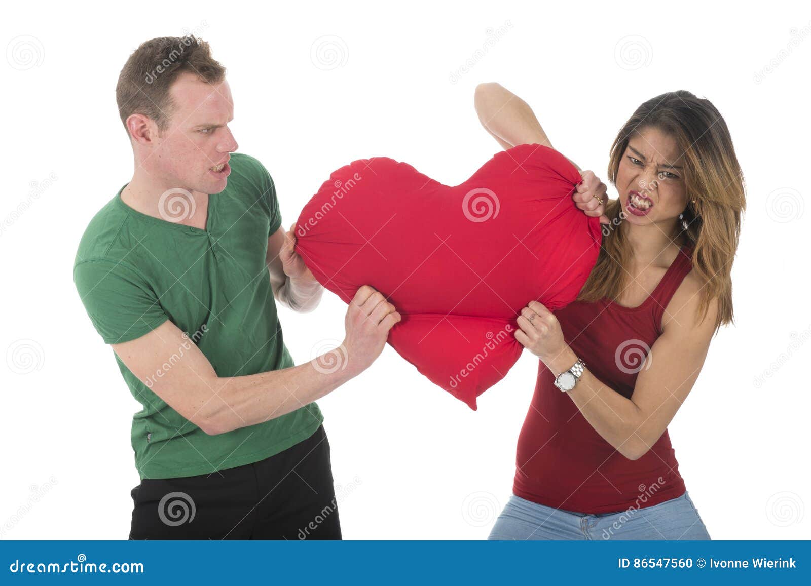 Couple fighting for love stock photo. Image of white - 86547560