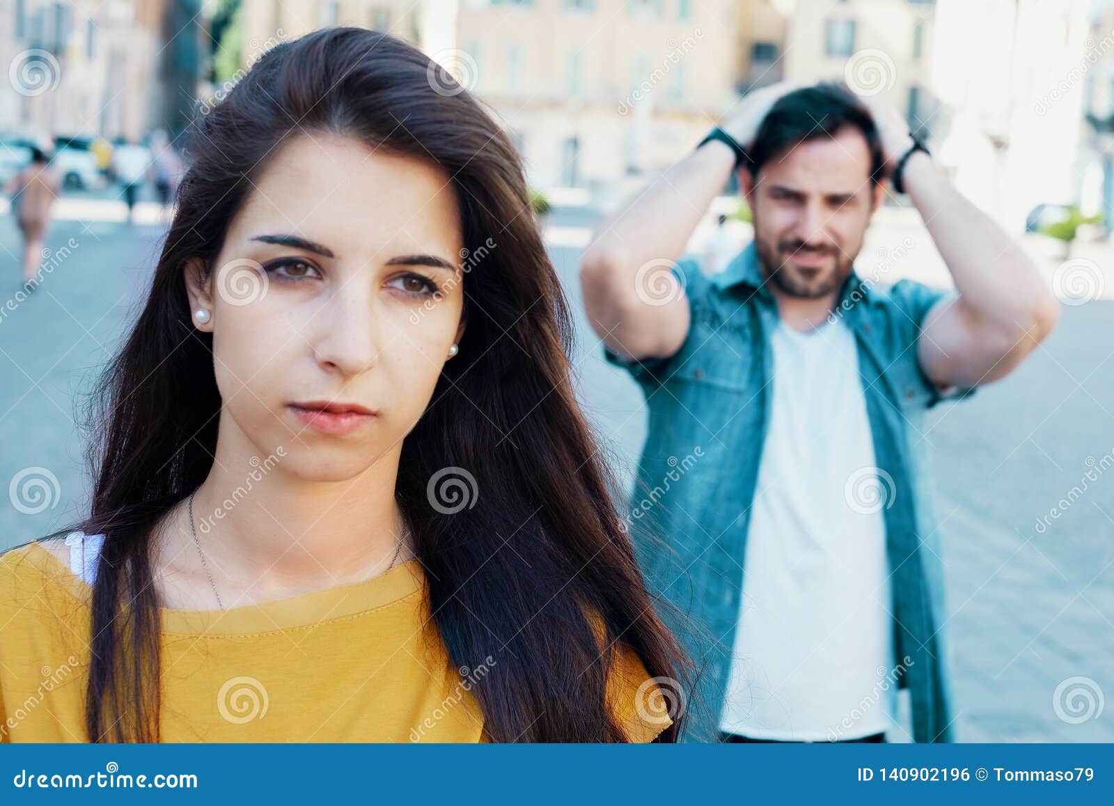 Couple Fighting and about Relationship Problems Stock Photo - Image of ...