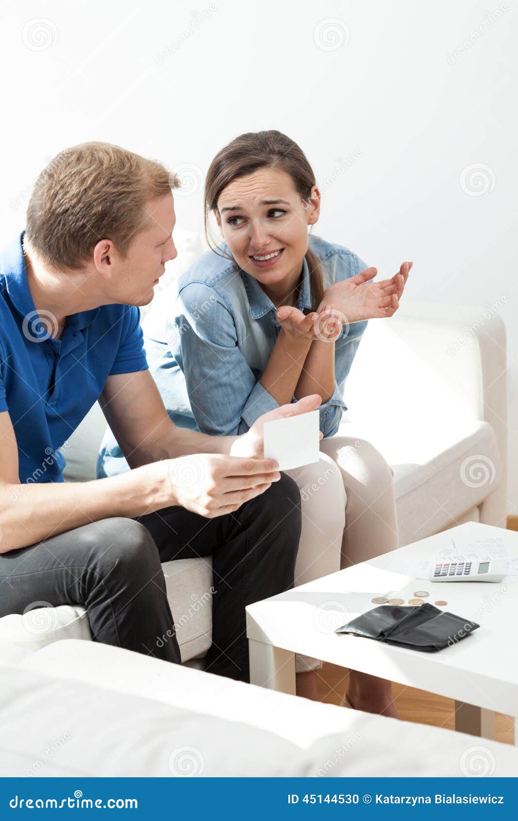Couple with Financial Problem Stock Photo - Image of budget, living ...