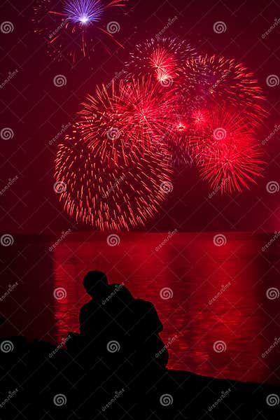 Couple fireworks stock image. Image of party, festival - 27417053