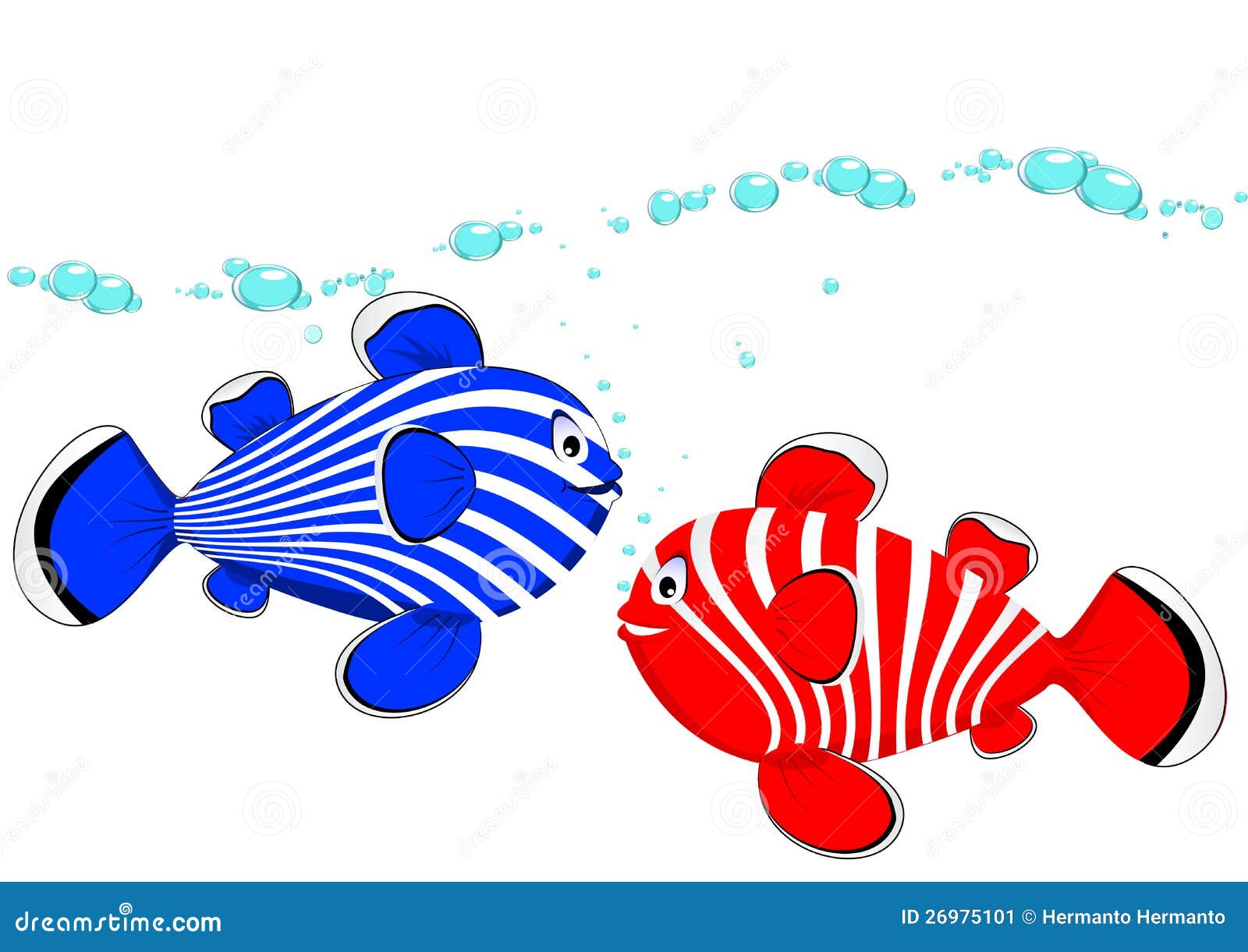Couple fish stock vector. Illustration of design, happiness - 26975101