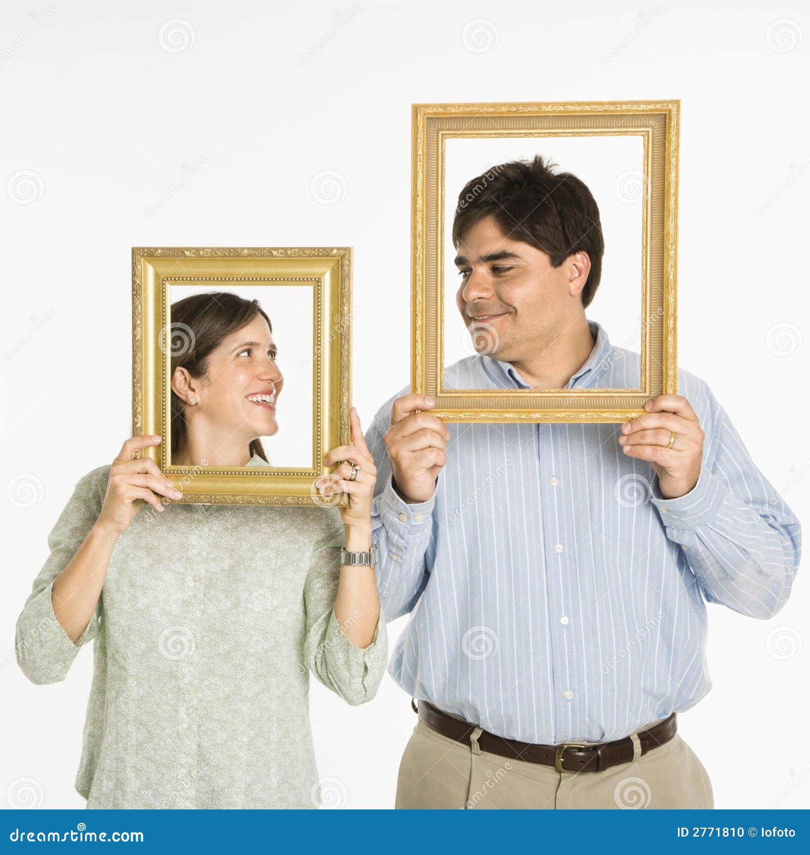 Couple in frames. stock photo. Image of colour, adult - 2771810