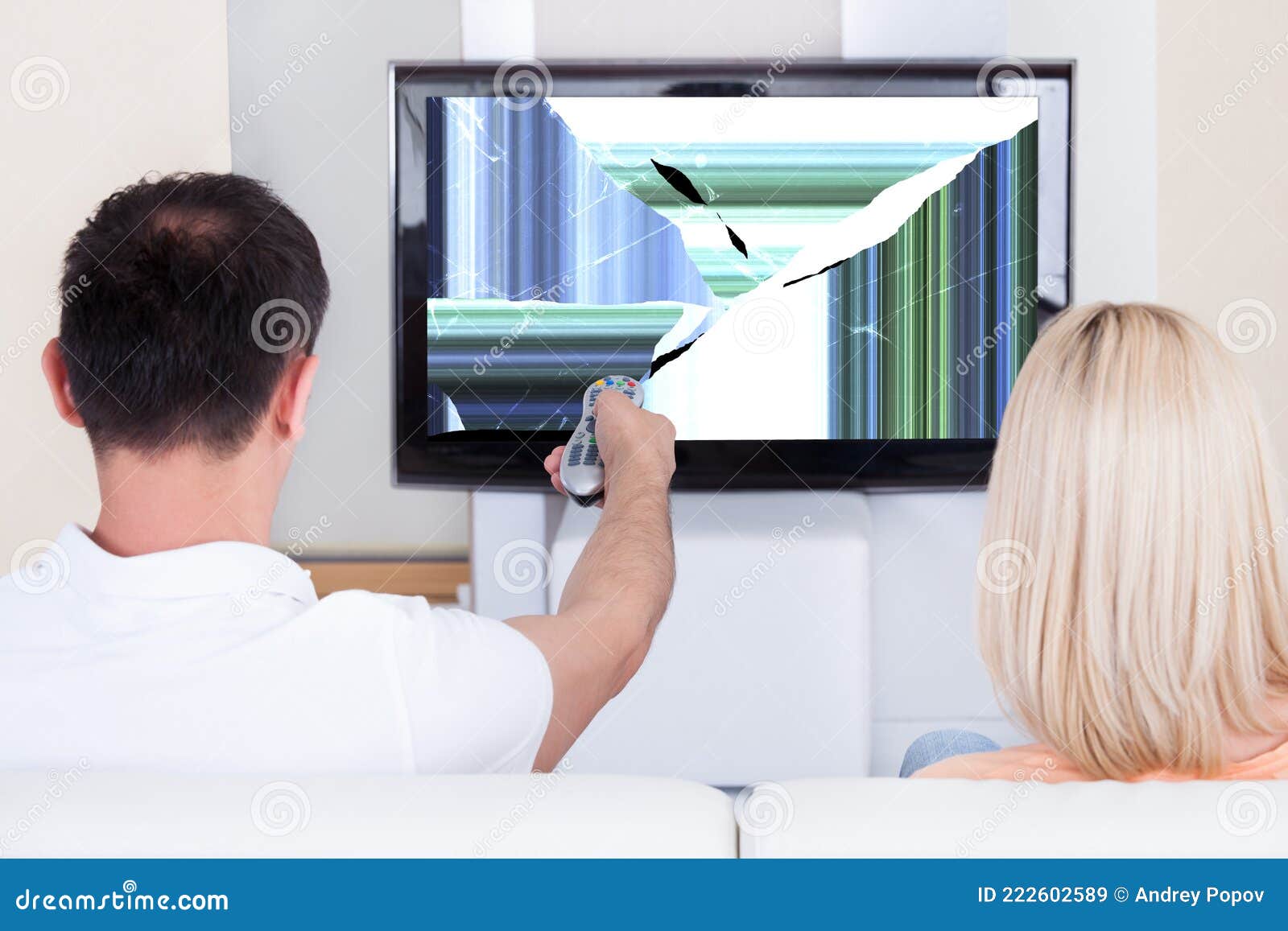 Distorted Screen System Damage Blue Glare Effect Royalty-Free Stock ...