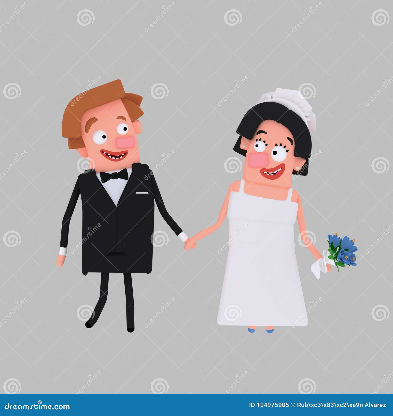 Couple Getting Divorced Cartoon Vector 28627107