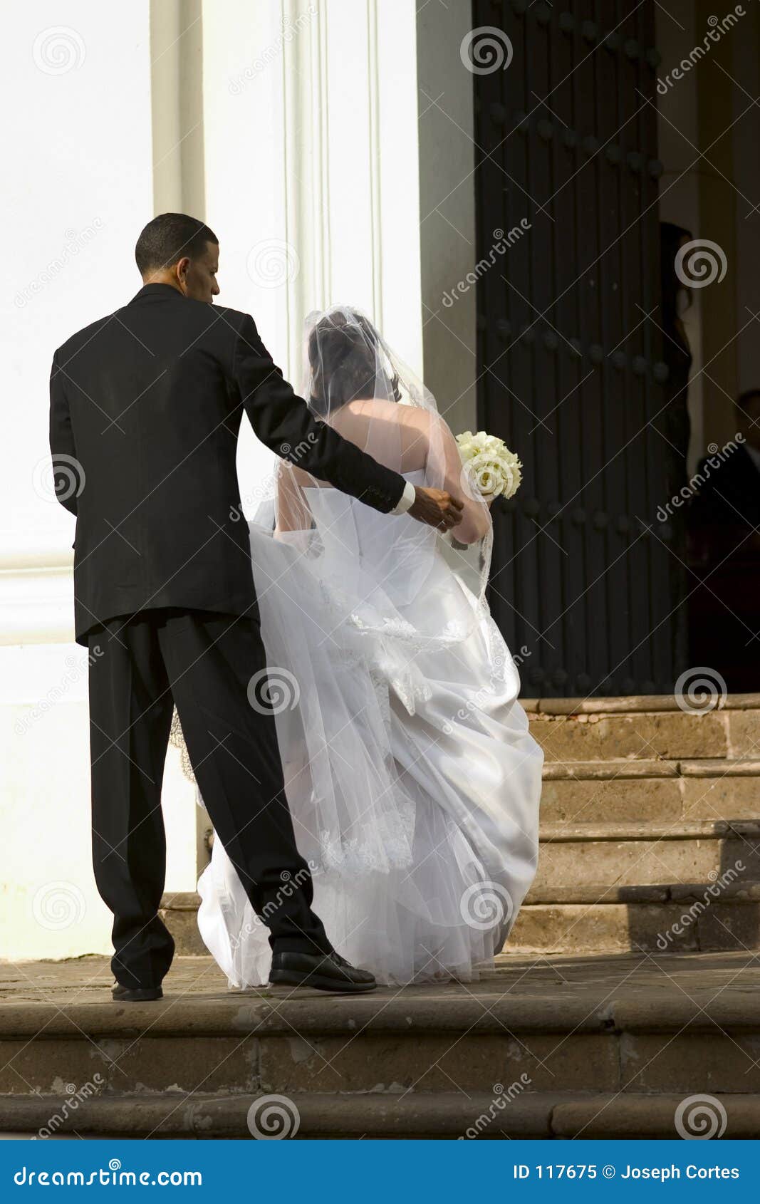 Couple getting Marryed stock image. Image of chapel, wedding - 117675