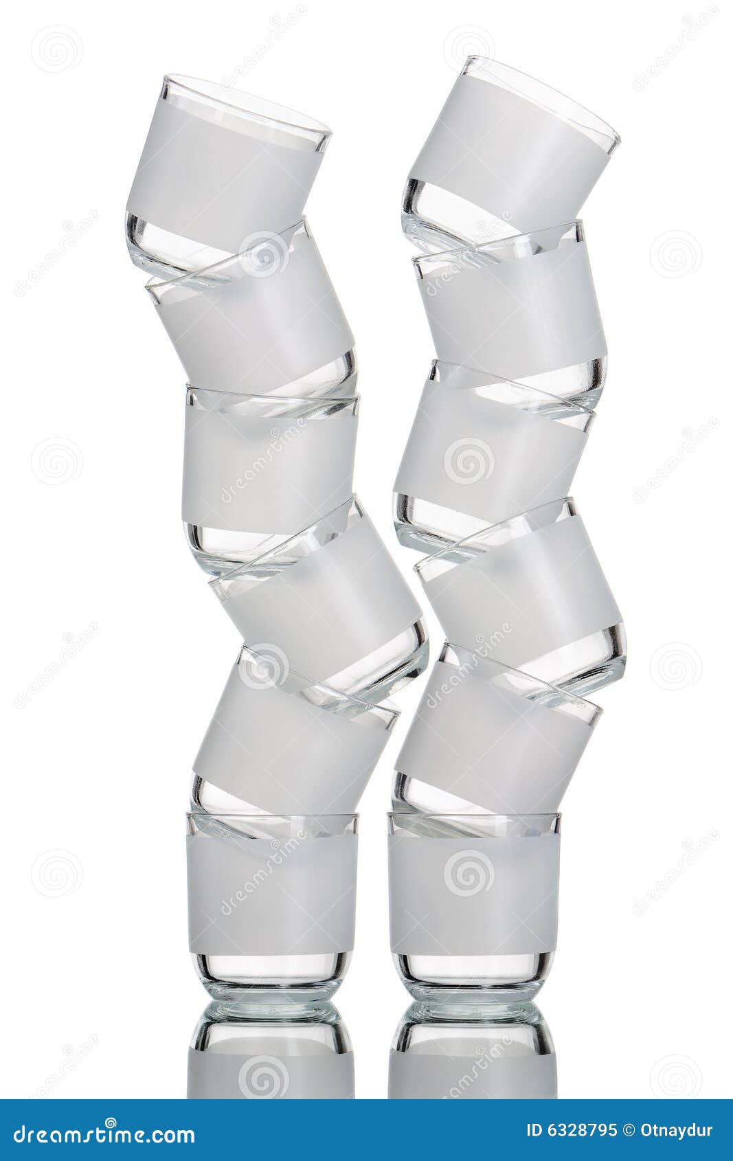 Couple of glass piles stock image. Image of stabilized - 6328795