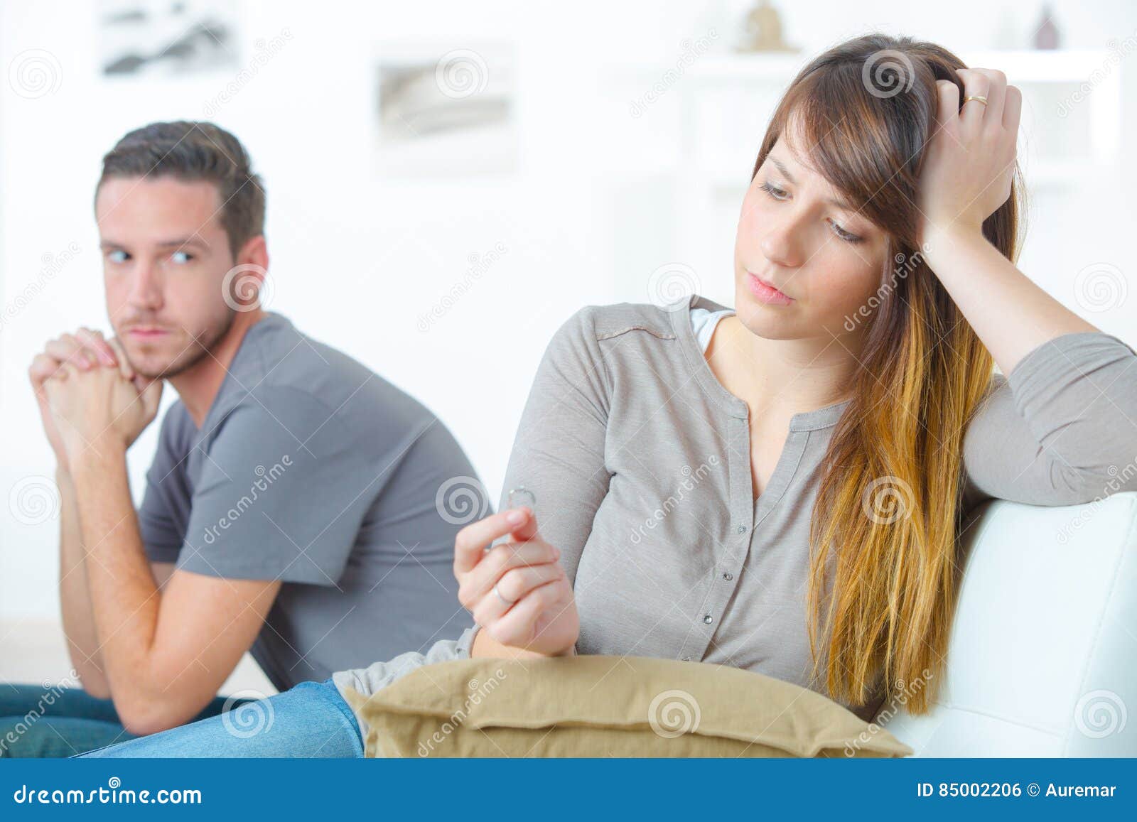 Couple Going through Rough Patch Stock Photo - Image of quarrel, adult ...
