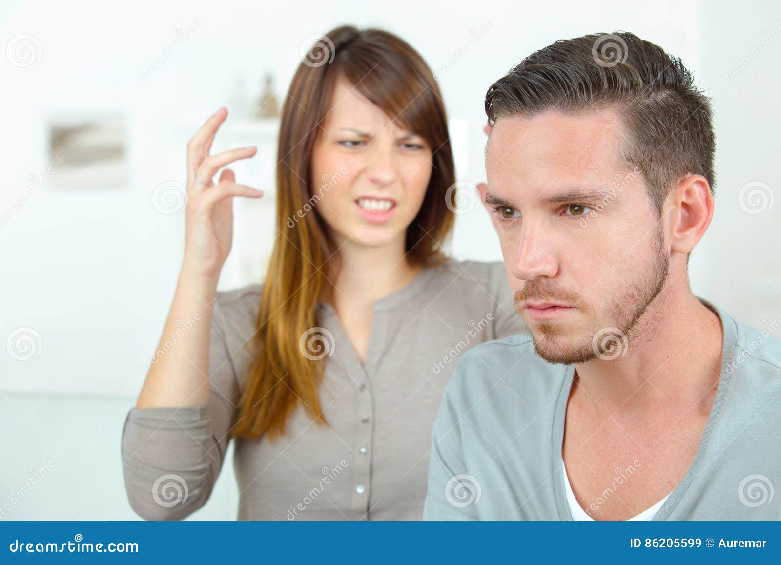 Couple Going through Rough Patch Stock Image - Image of confused ...