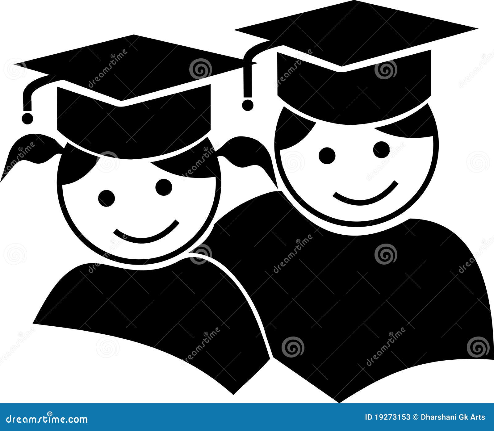 Couple graduation stock vector. Illustration of certificate - 19273153