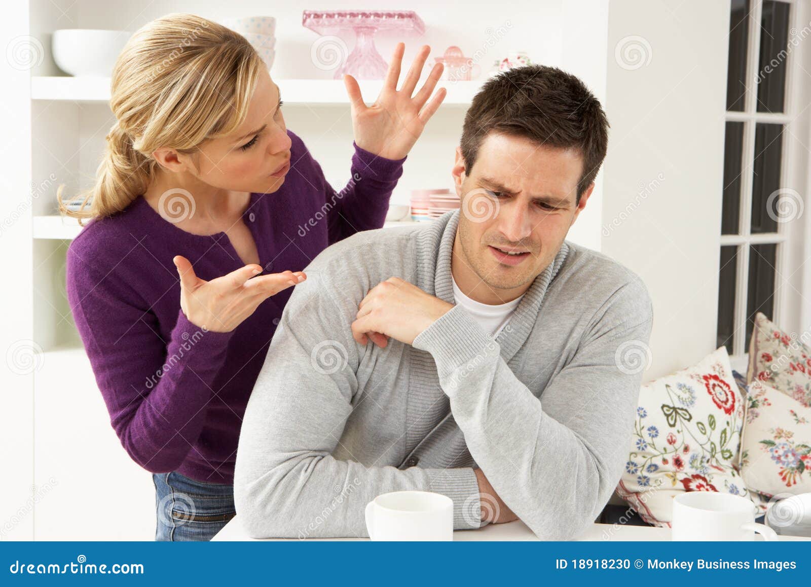 Couple Having Argument stock photo. Image of arguing - 18918230