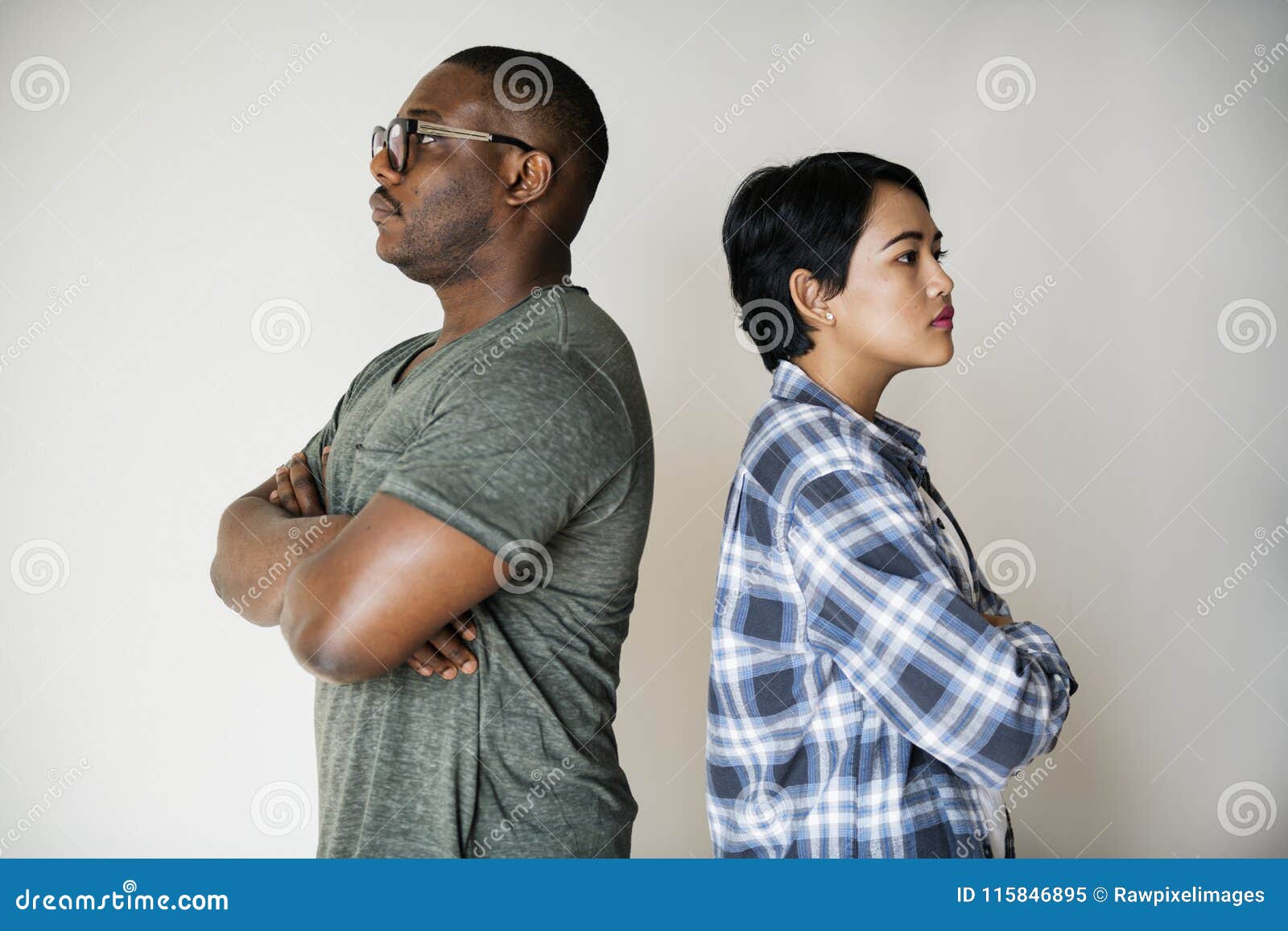 Couple Having an Argument with Each Other Stock Image - Image of ...