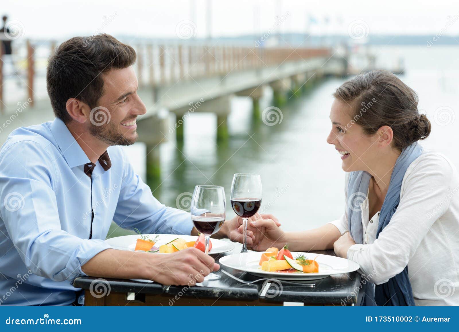 Couple having a date stock photo. Image of outdoors - 173510002