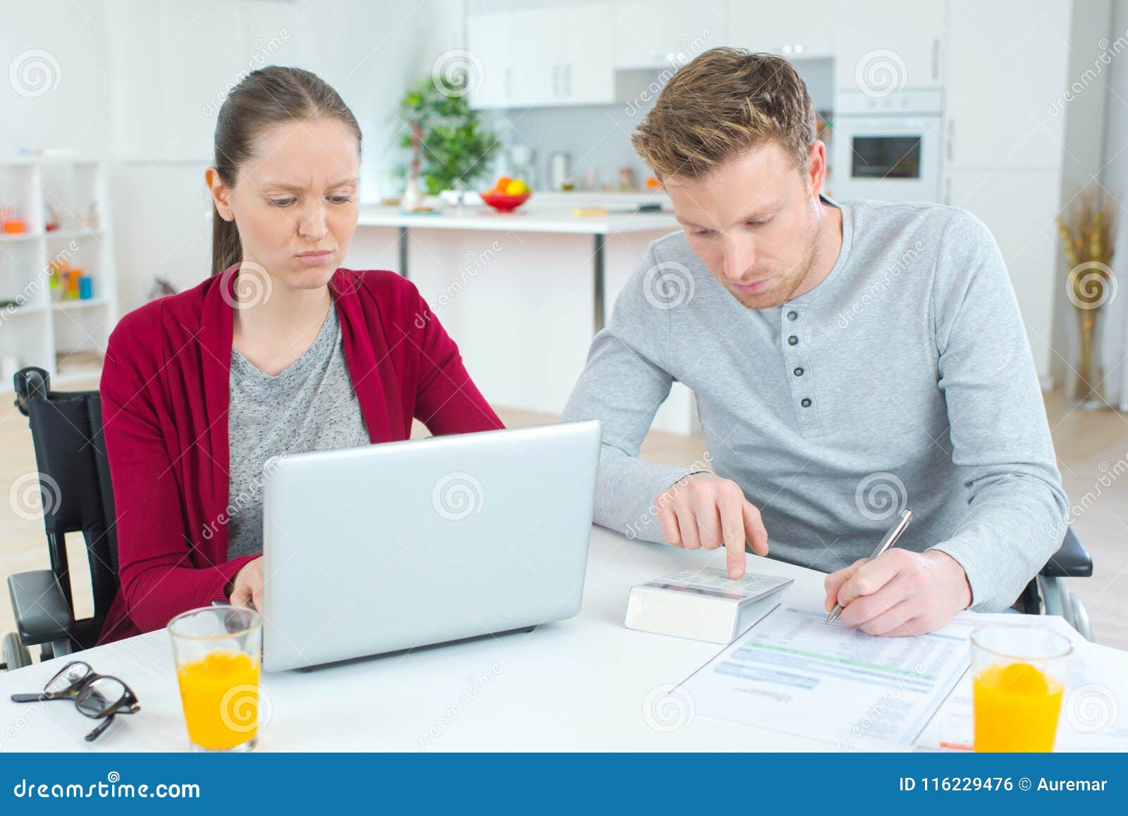Couple Having Financial Problem Stock Photo - Image of financial, quiet ...