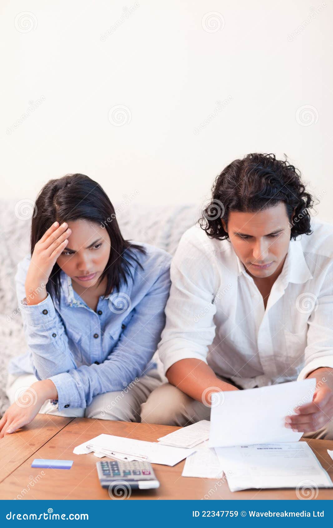 Couple Having Financial Problems Stock Image - Image of difficulty ...