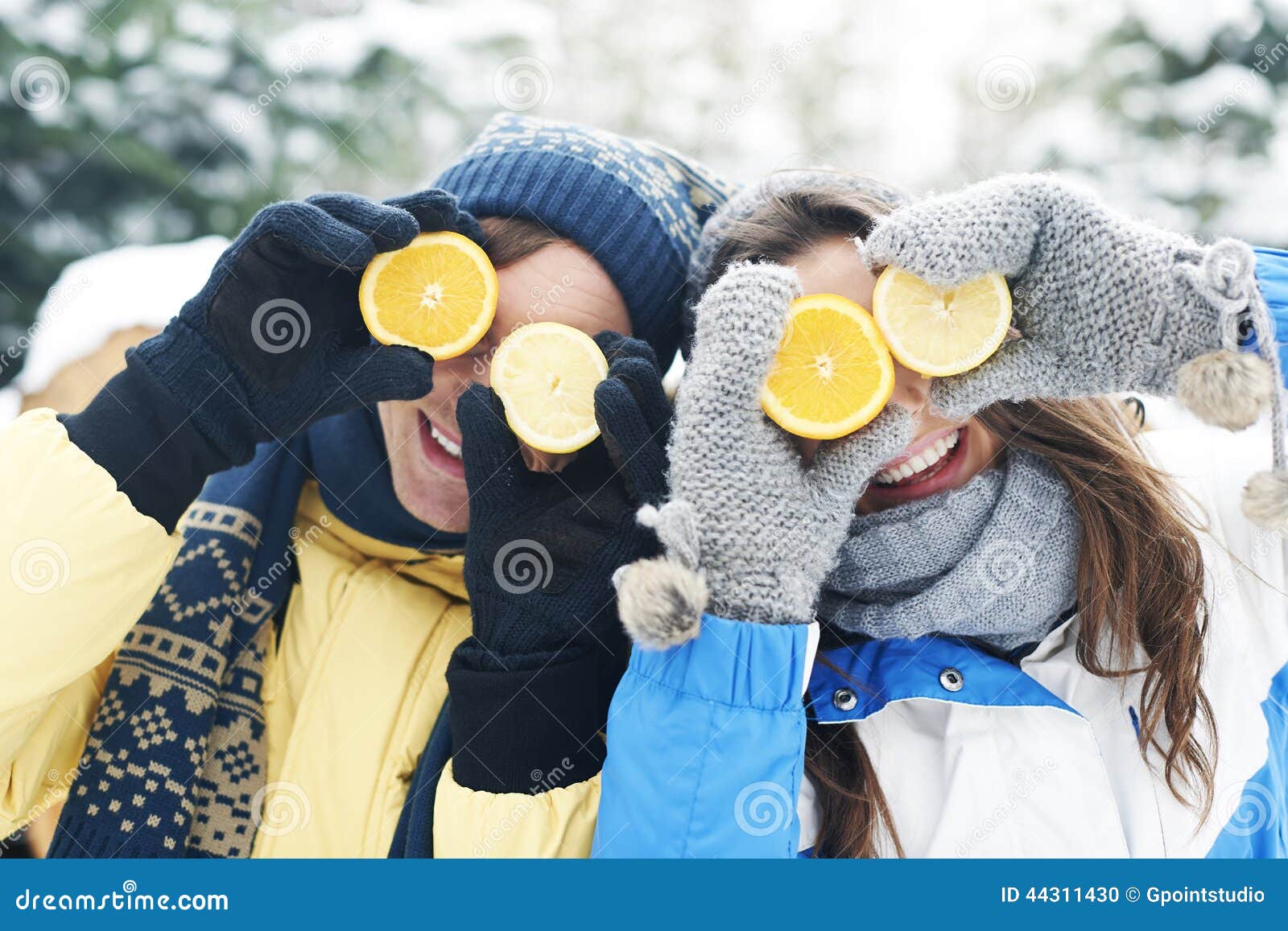 Couple Having Fun with Lemons Stock Photo - Image of passion, playing ...