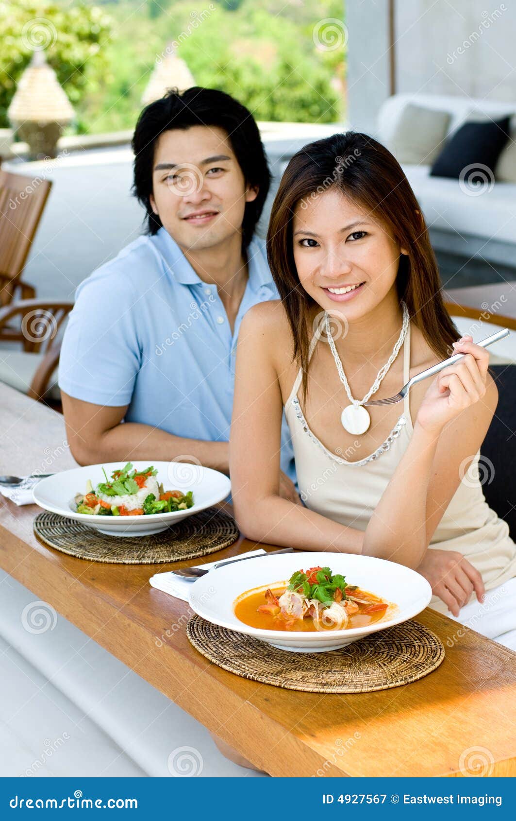 Couple Having Lunch stock image. Image of holiday, lifestyle - 4927567