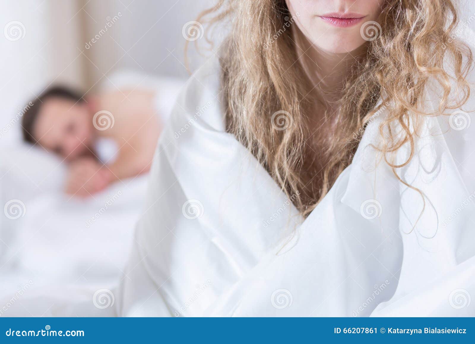 Couple Having Problems in Bed Stock Image - Image of marriage ...
