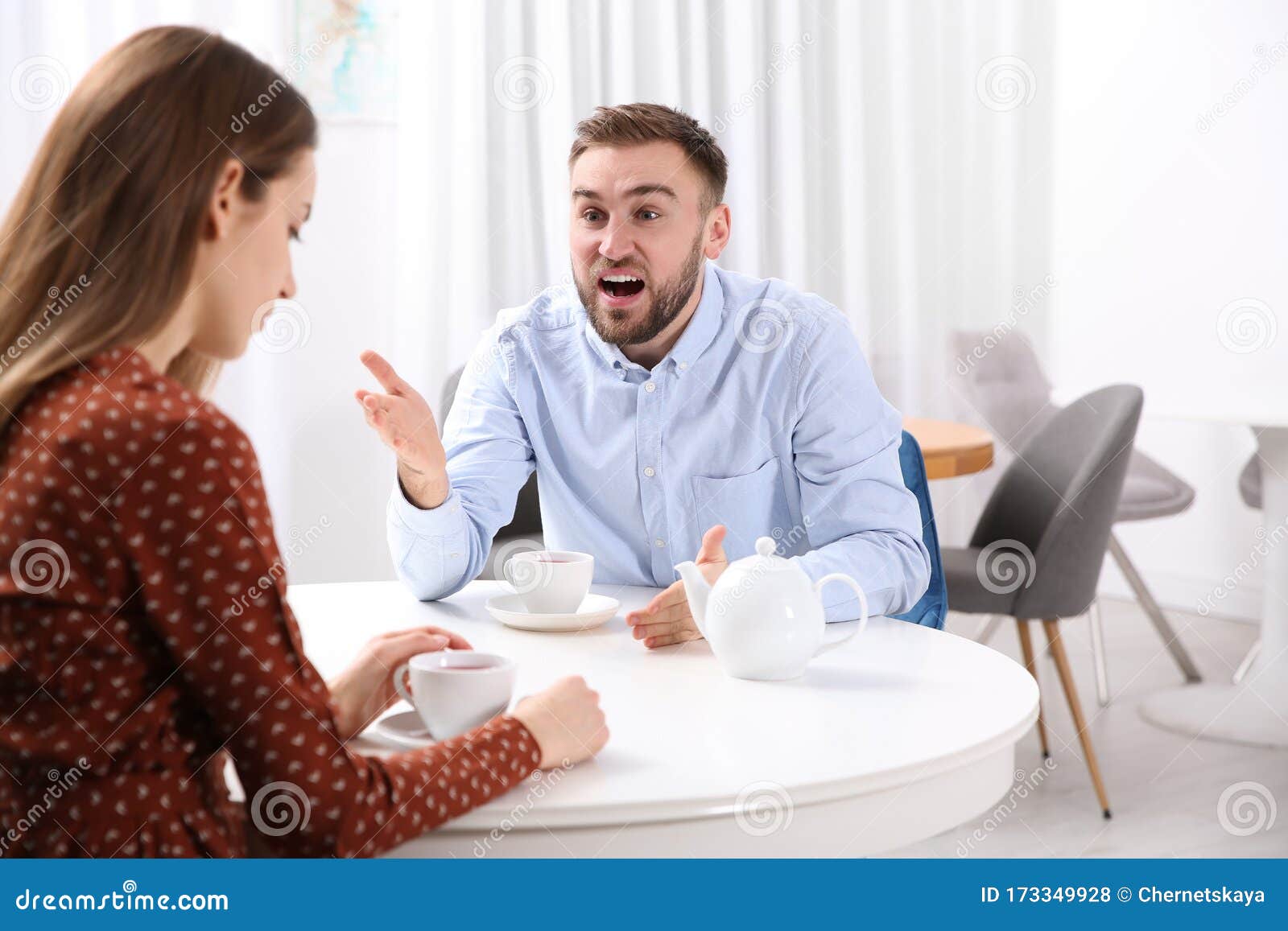Couple Having Quarrel. Relationship Problems Stock Photo - Image of ...