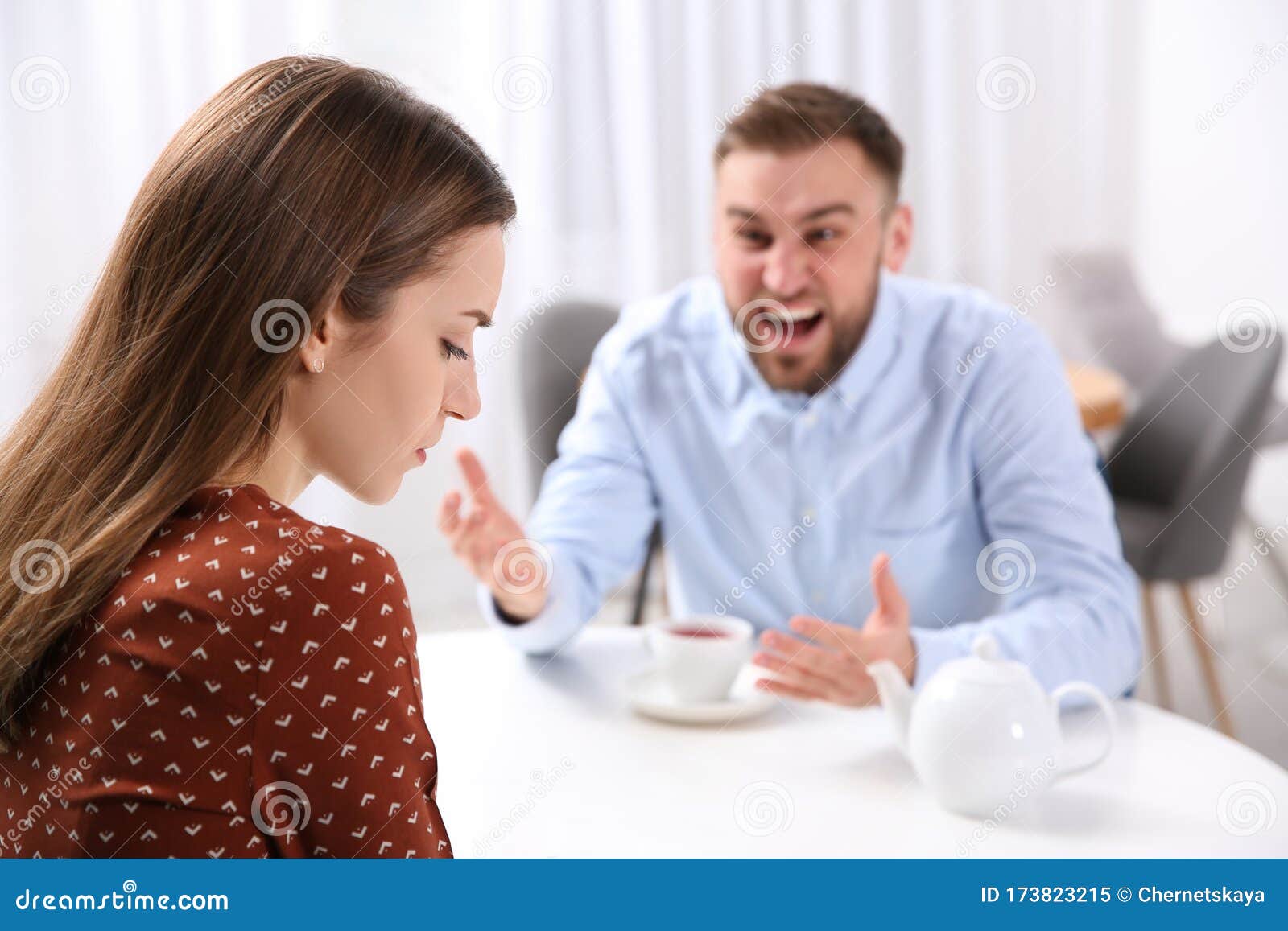 Couple Having Quarrel. Relationship Problems Stock Image - Image of ...