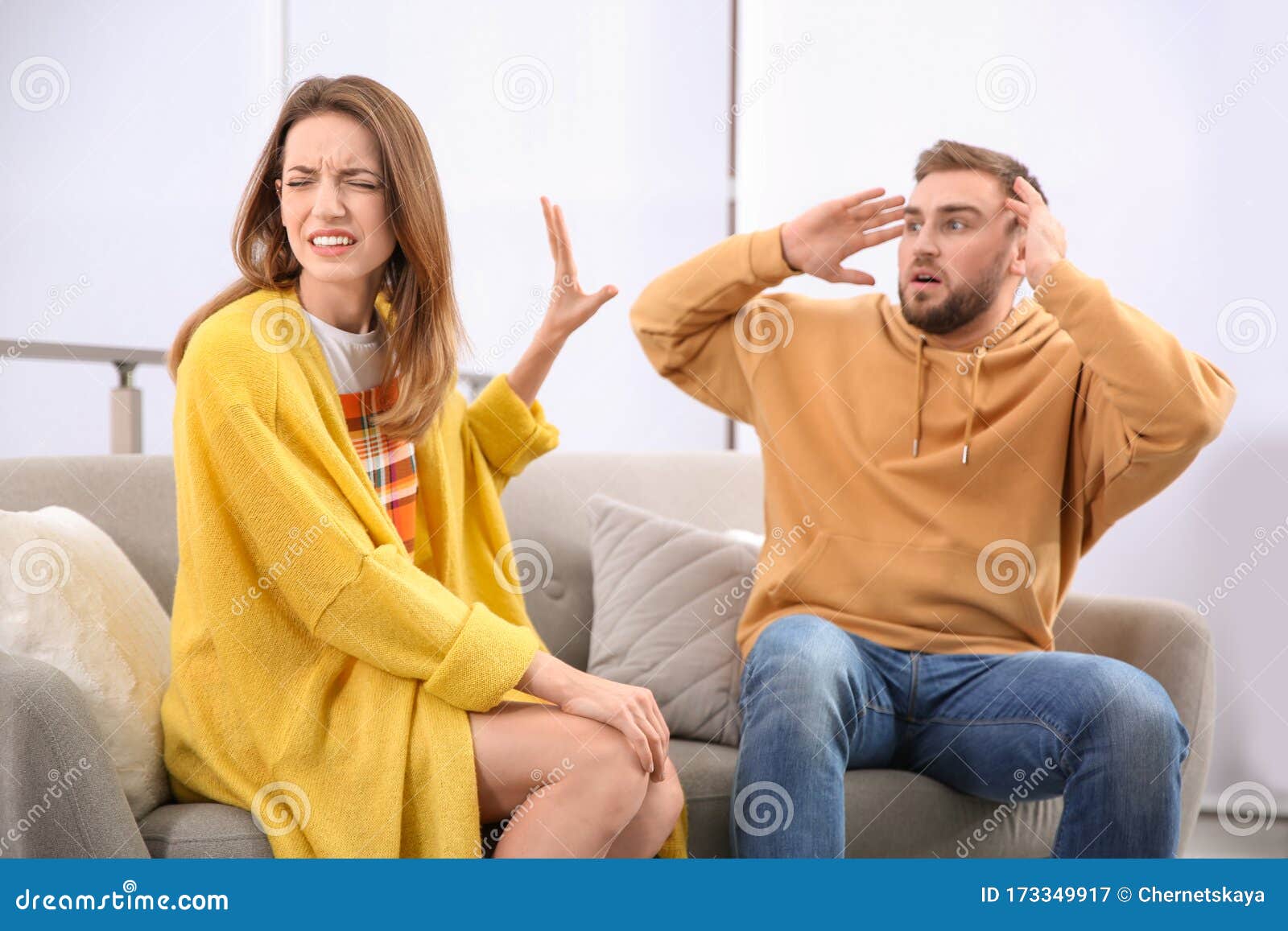 Couple Having Quarrel. Relationship Problems Stock Image - Image of ...