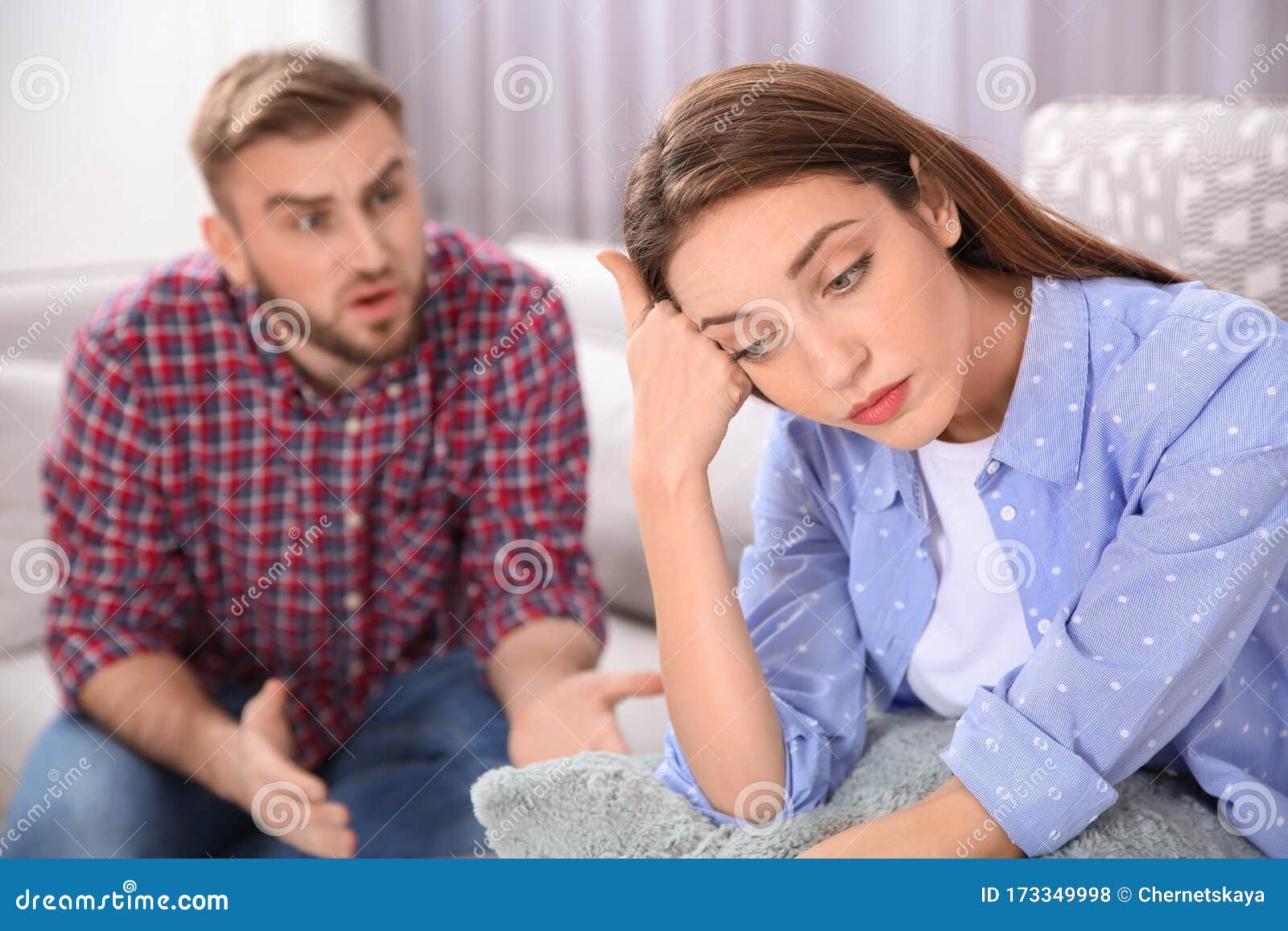Couple Having Quarrel. Relationship Problems Stock Photo - Image of ...