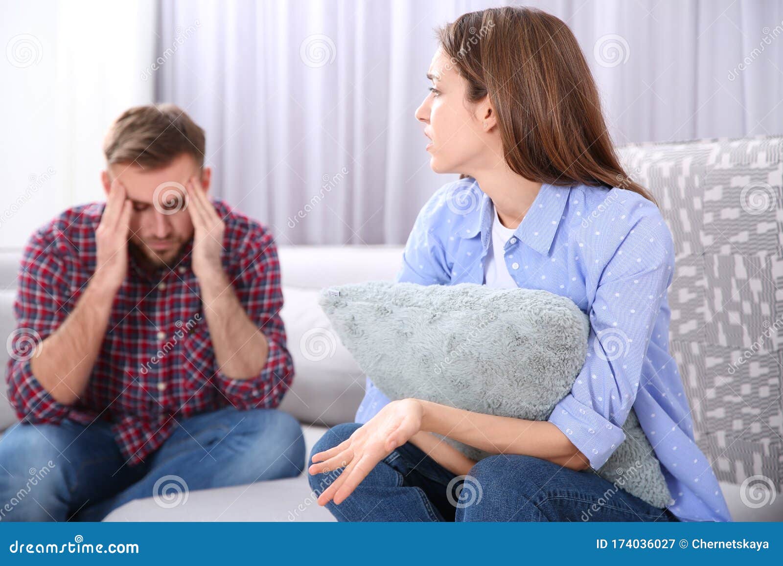 Couple Having Quarrel. Relationship Problems Stock Image - Image of ...