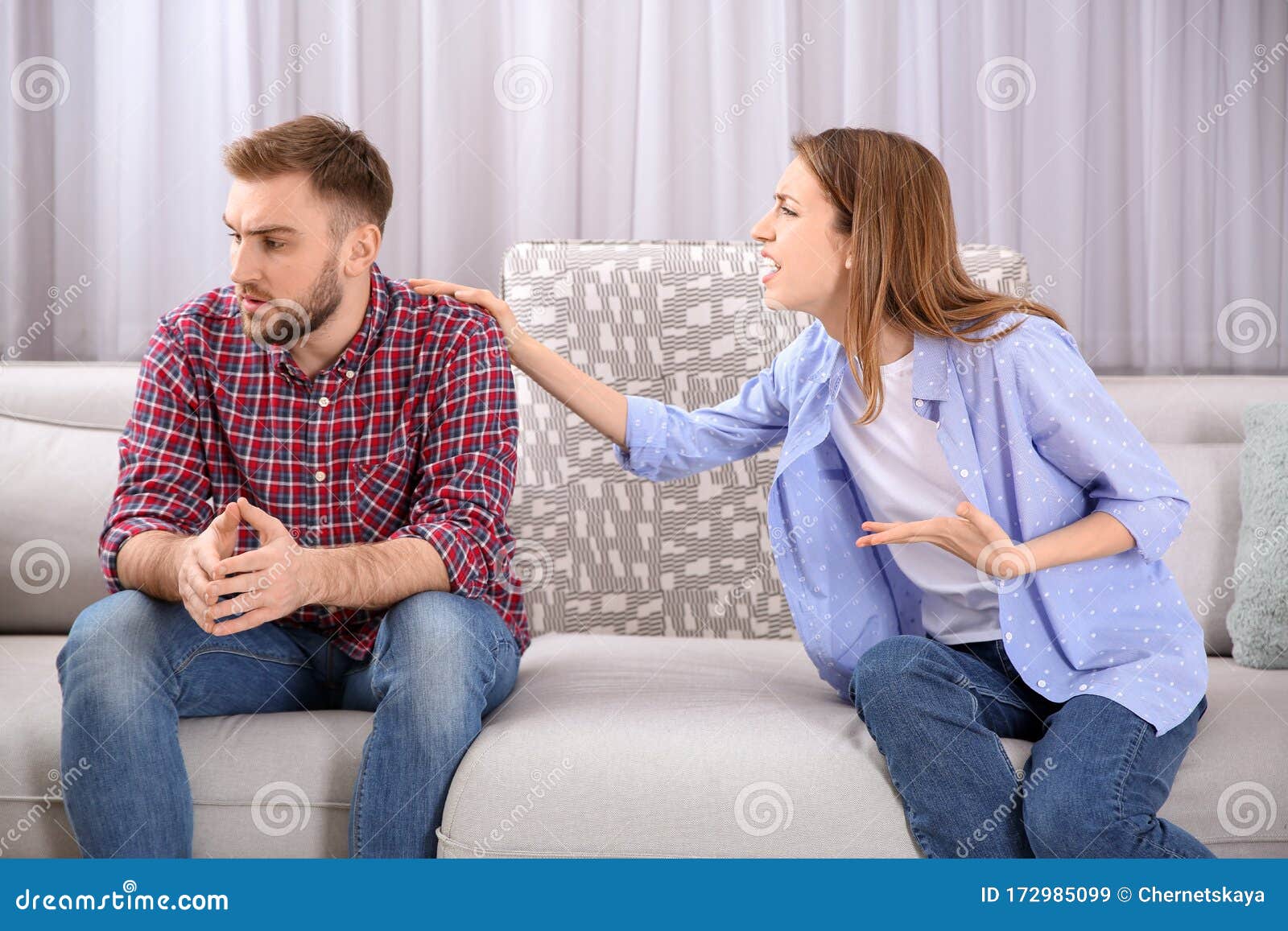 Couple Having Quarrel. Relationship Problems Stock Image - Image of ...