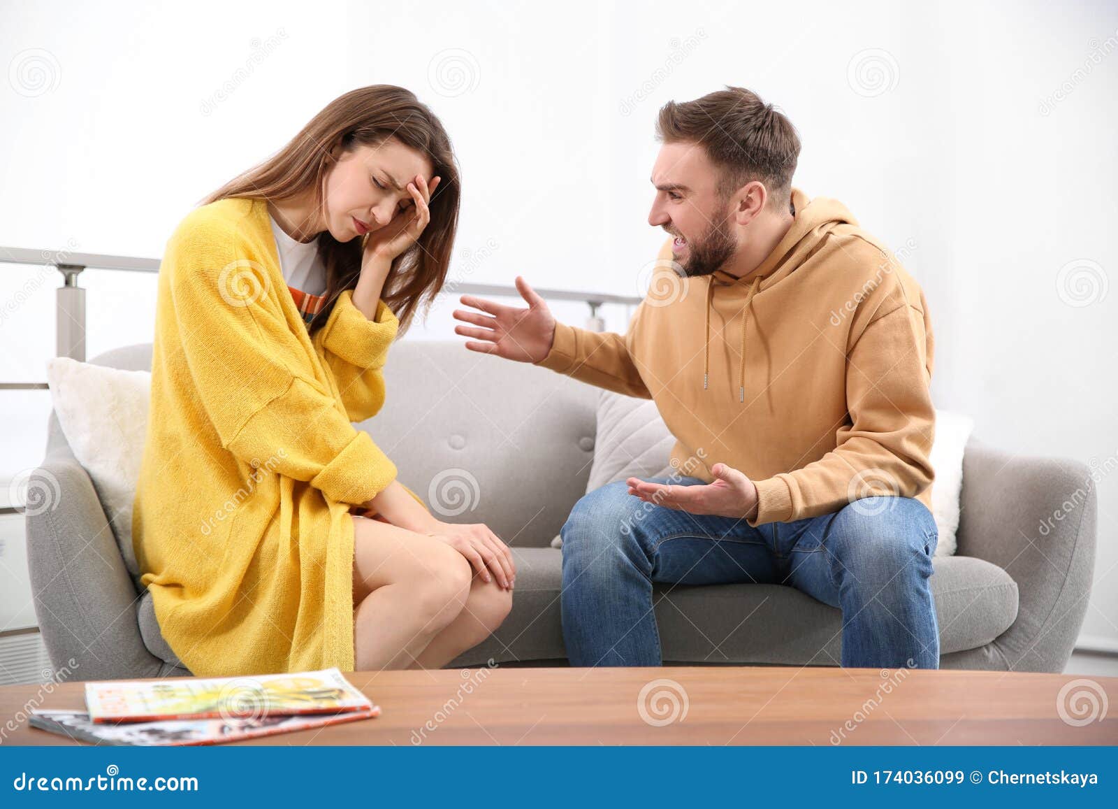 Couple Having Quarrel. Relationship Problems Stock Image - Image of ...
